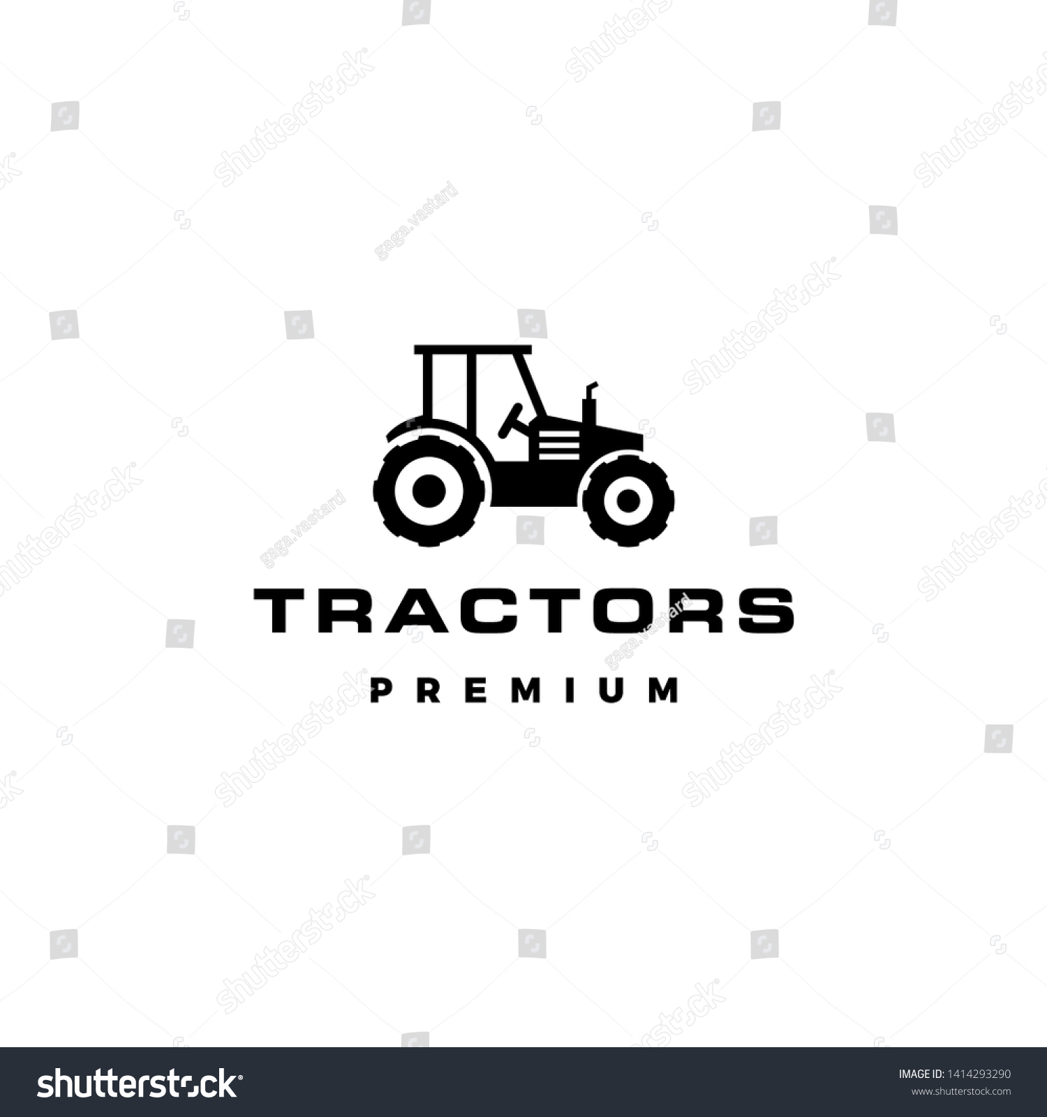 Tractor Logo Vector Icon Illustration: เวกเตอร์สต็อก (ปลอดค่าลิขสิทธิ์ ...