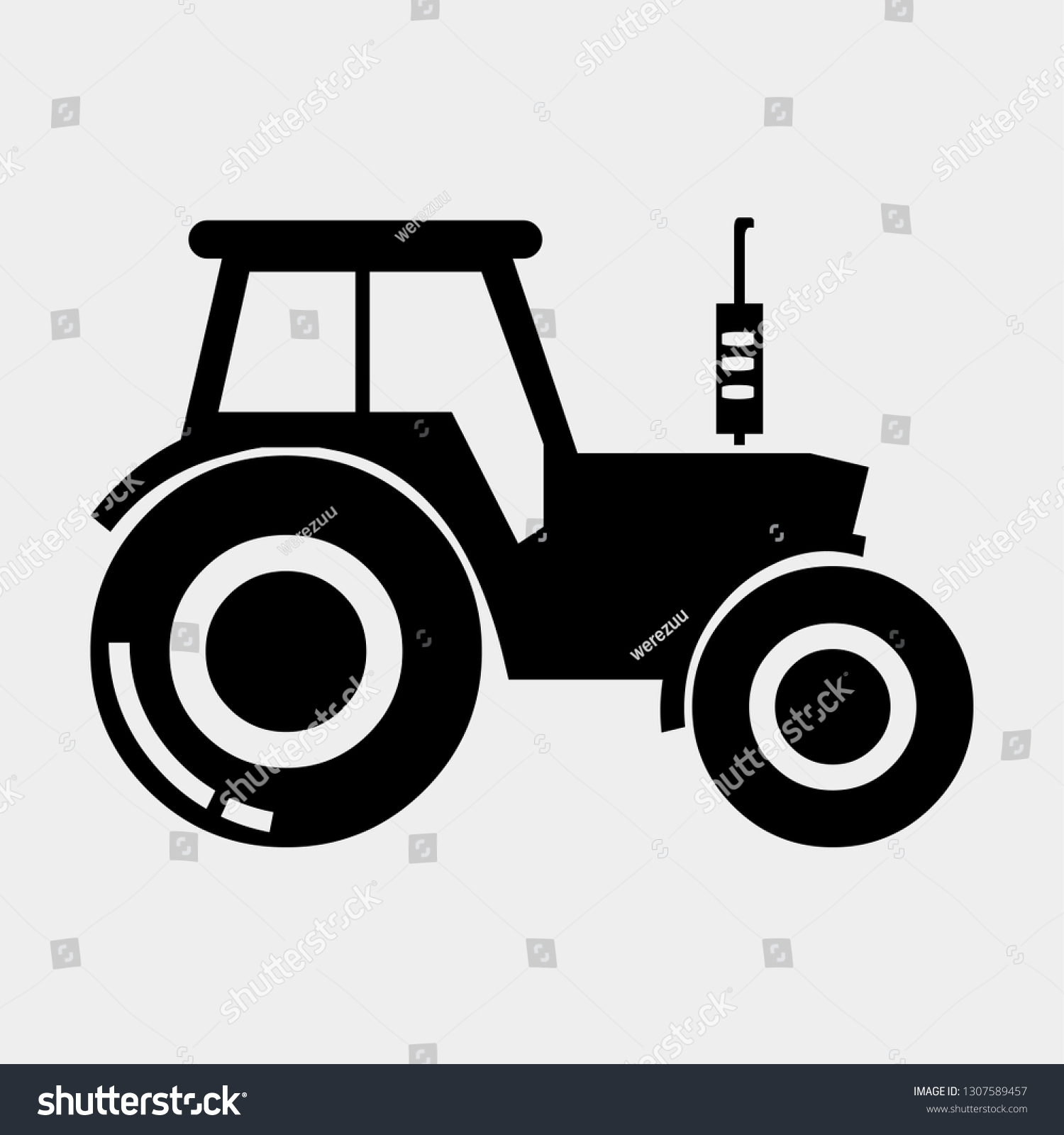 Tractor Symbol Vector Illustration 스톡 벡터(로열티 프리) 1307589457 | Shutterstock