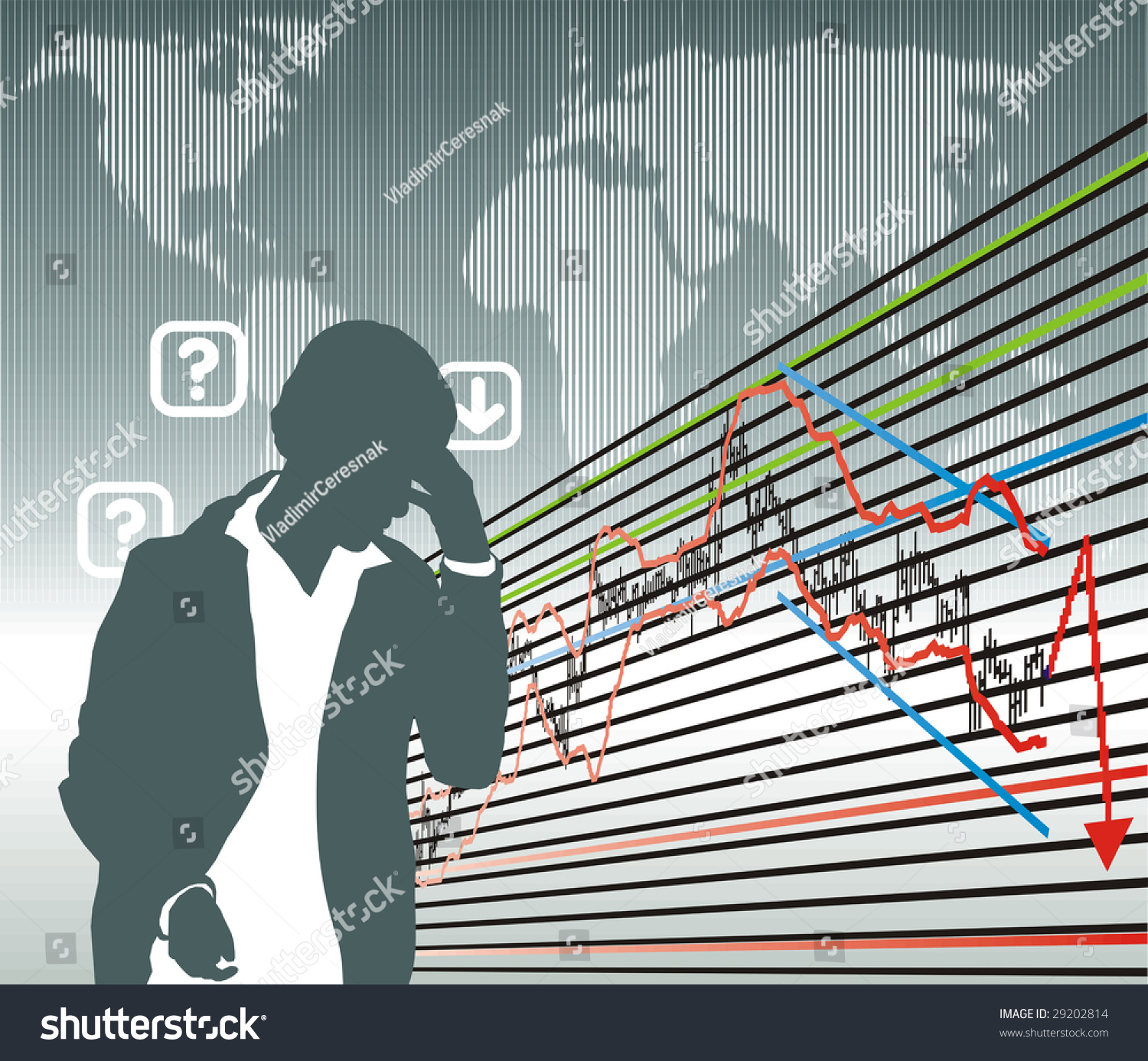 Trade Chart Professional Bar Graph Illustrations Stock Vector (Royalty ...