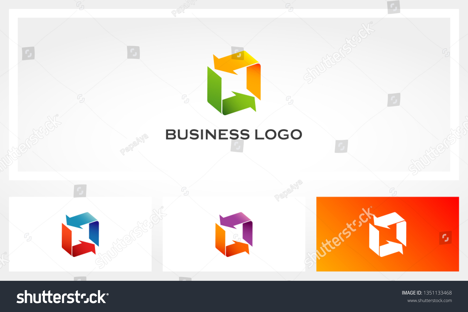 Trade Exchange Logo Stock Vector (Royalty Free) 1351133468