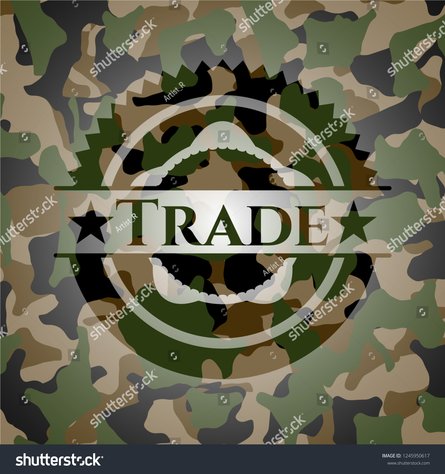 Trade On Camo Texture Stock Vector (Royalty Free) 1245950617 | Shutterstock