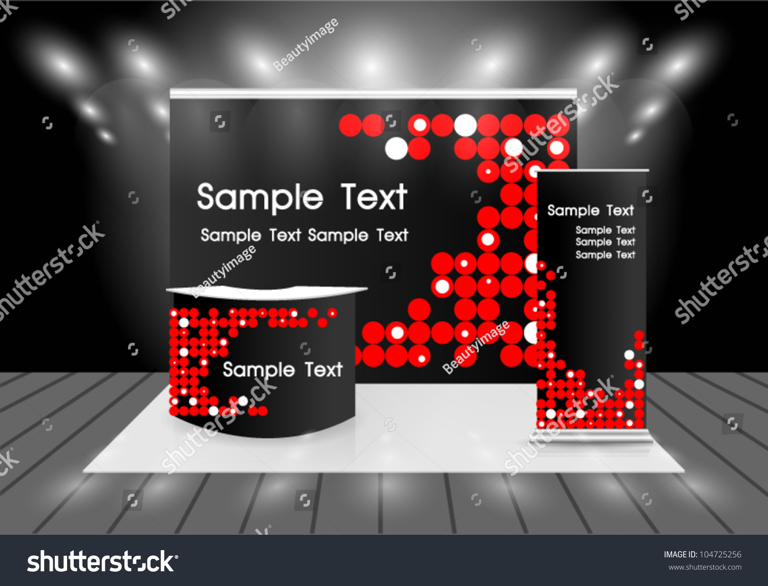 Trade Show Booth Stock Vector (Royalty Free) 104725256 | Shutterstock