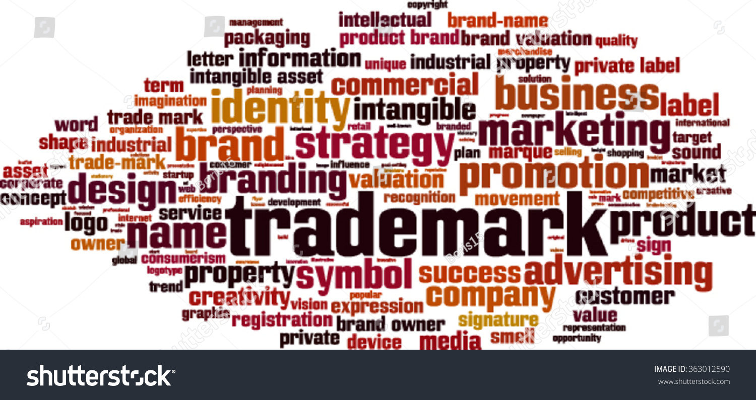 Trademark Word Cloud Concept Vector Illustration Stock Vector (Royalty ...