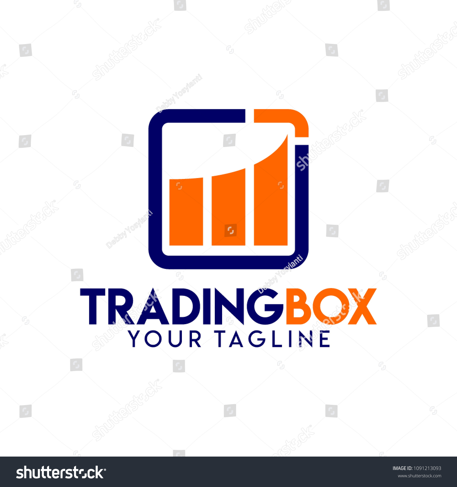Trading Logo Design Stock Vector (Royalty Free) 1091213093