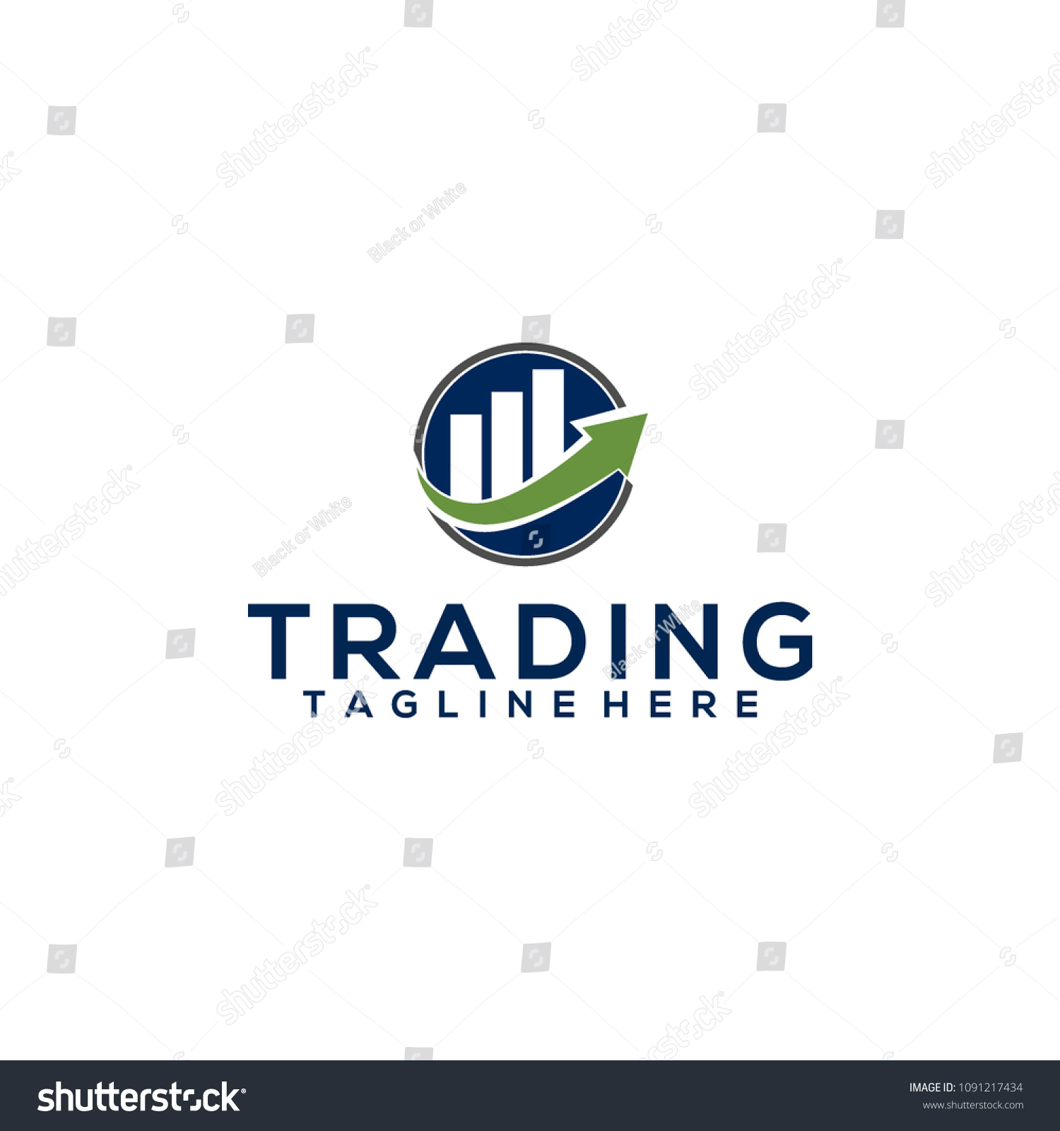 Trading Logo Design Stock Vector (Royalty Free) 1091217434 | Shutterstock