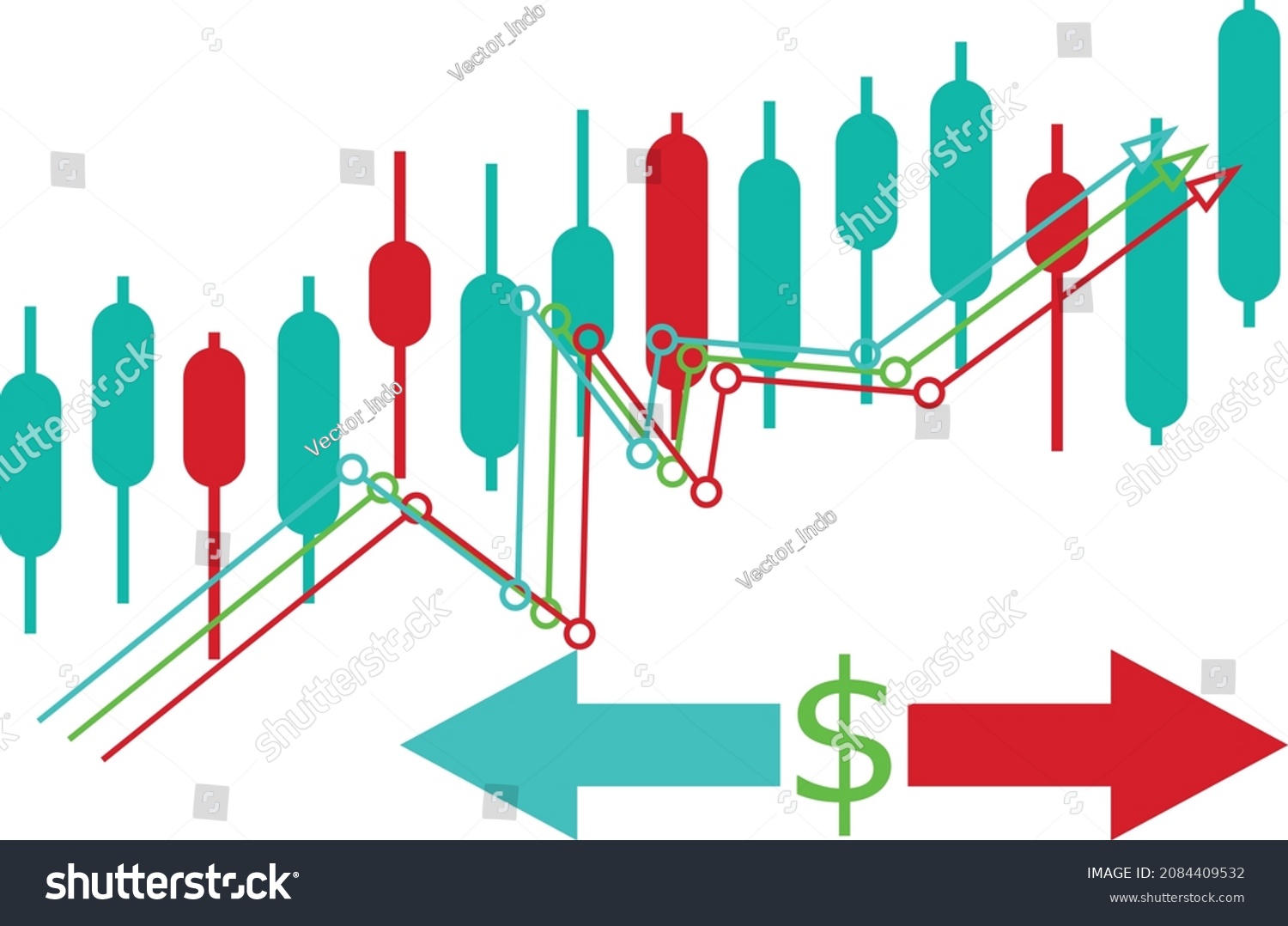 Trading Traffic Business Graph Vector Design Stock Vector (Royalty Free ...