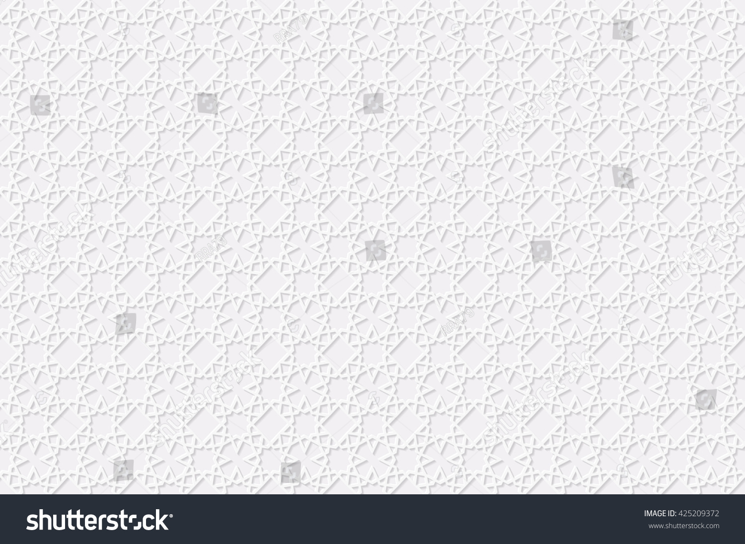 Traditional Arabic Tangled Lattice Pattern Seamless Stock Vector ...