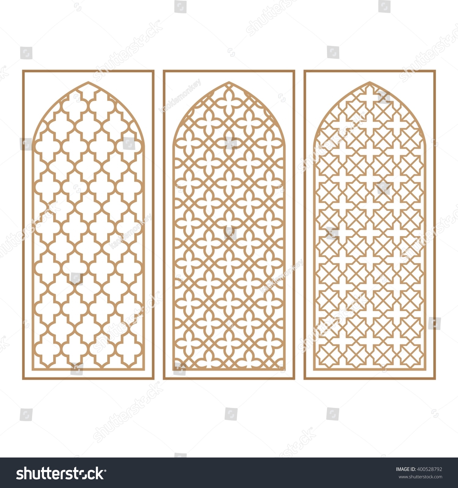 Traditional Arabic Window Door Pattern Vector: Vector có sẵn (miễn phí ...