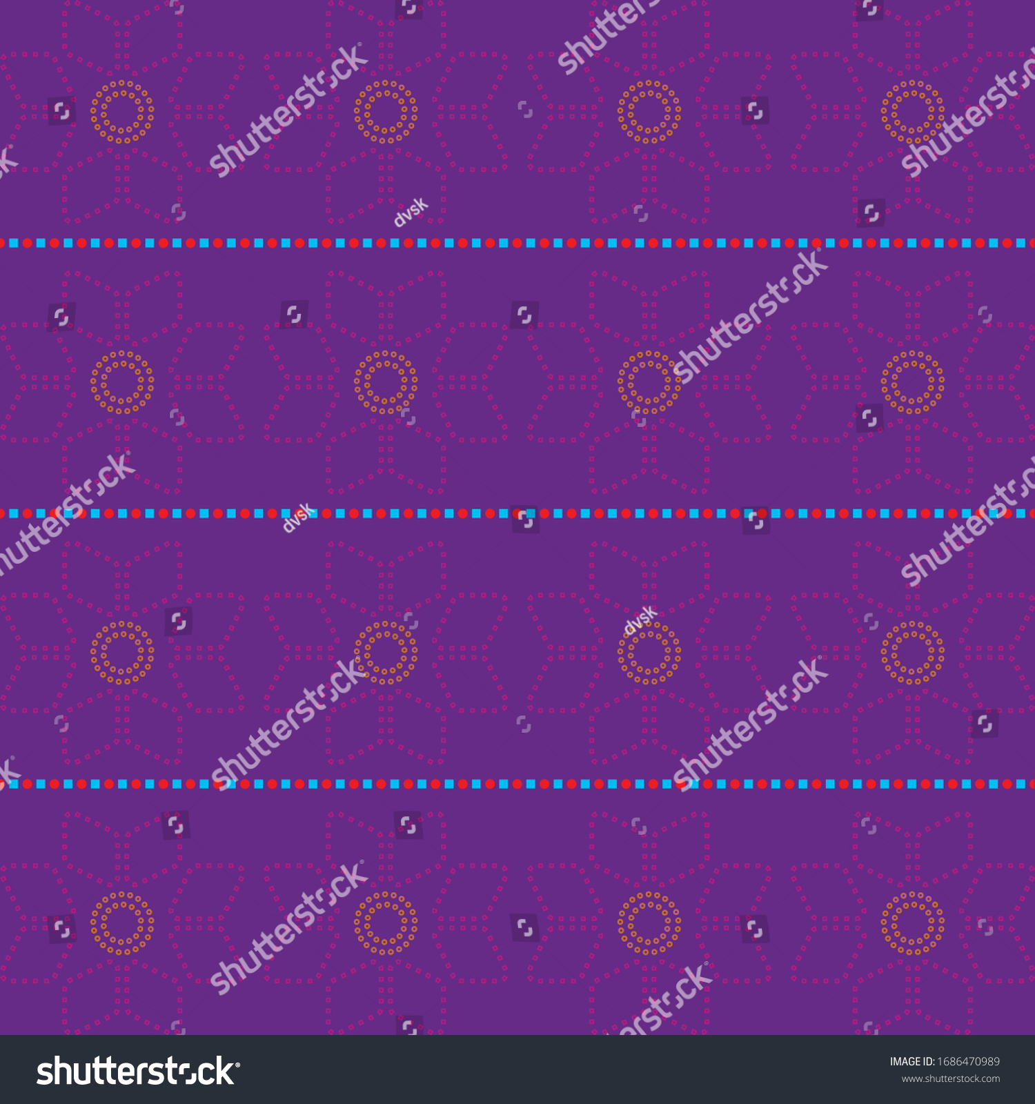 Traditional Bandhani Border Design Vector Pattern Stock Vector (Royalty ...