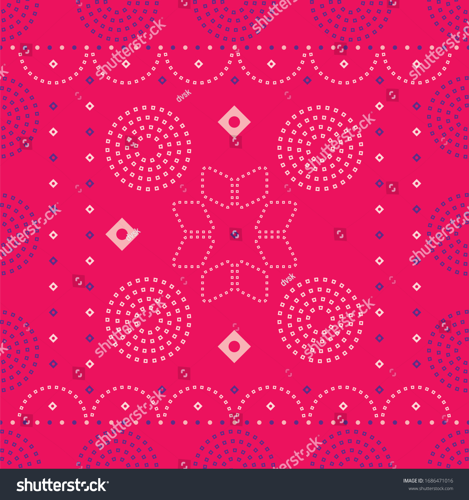 Diseño vectorial del borde de bandhani: vector de stock (libre de ...
