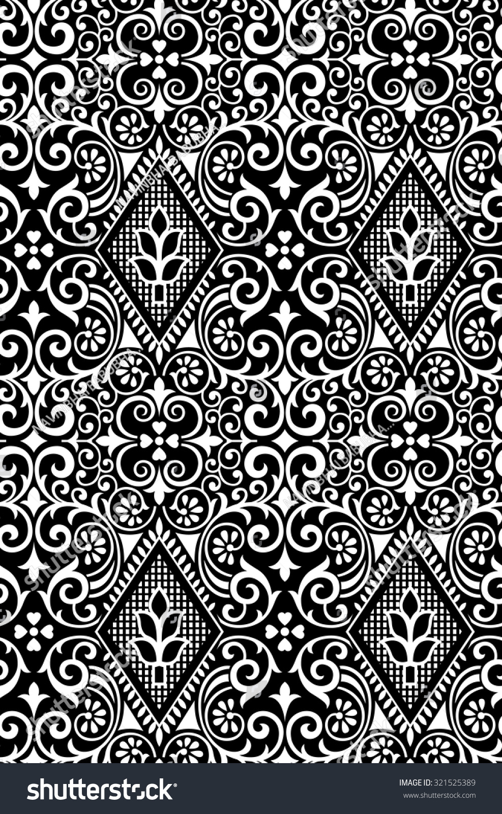 Traditional Indian Seamless Pattern 库存矢量图（免版税）321525389 | Shutterstock