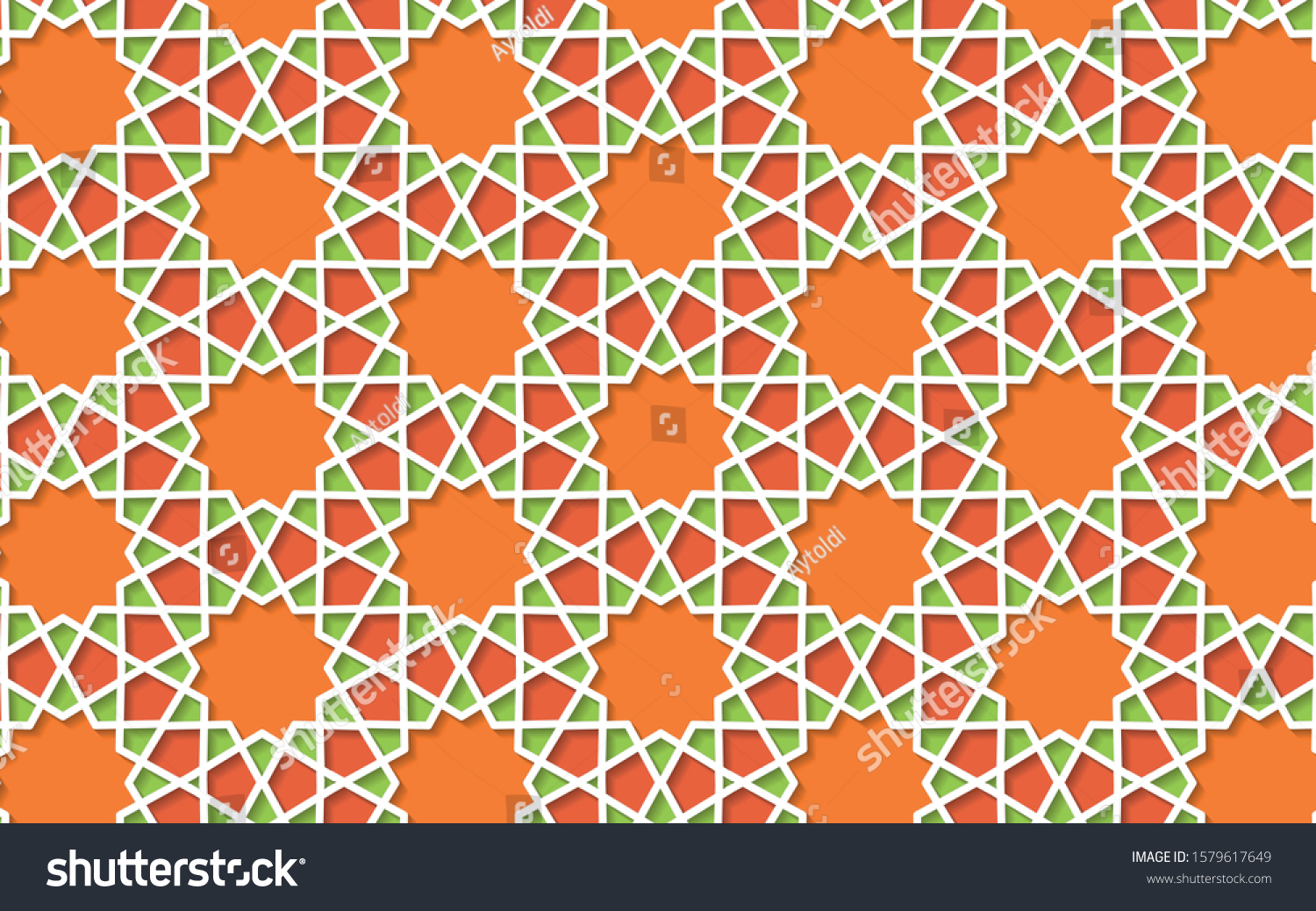 Traditional Islamic Backgrounds Pattern Vector Illustration Stock ...