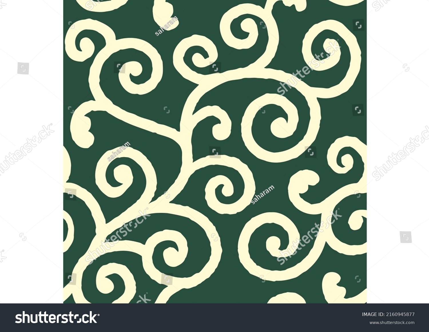 Traditional Japanese Seamless Pattern Karakusa Vector Stock Vector ...
