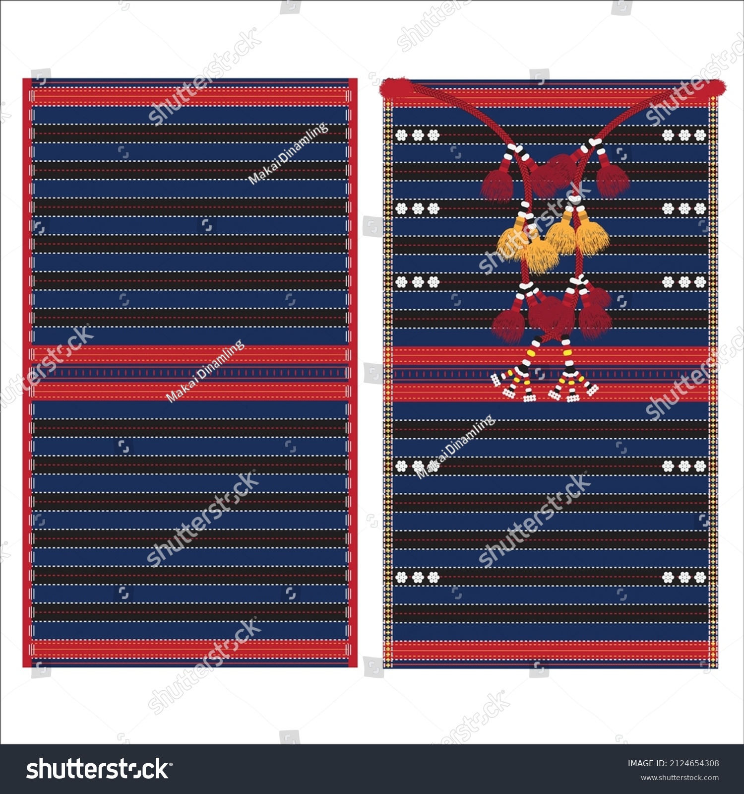 Traditional Philippine Textile Cloth Pattern Stock Vector (Royalty Free ...