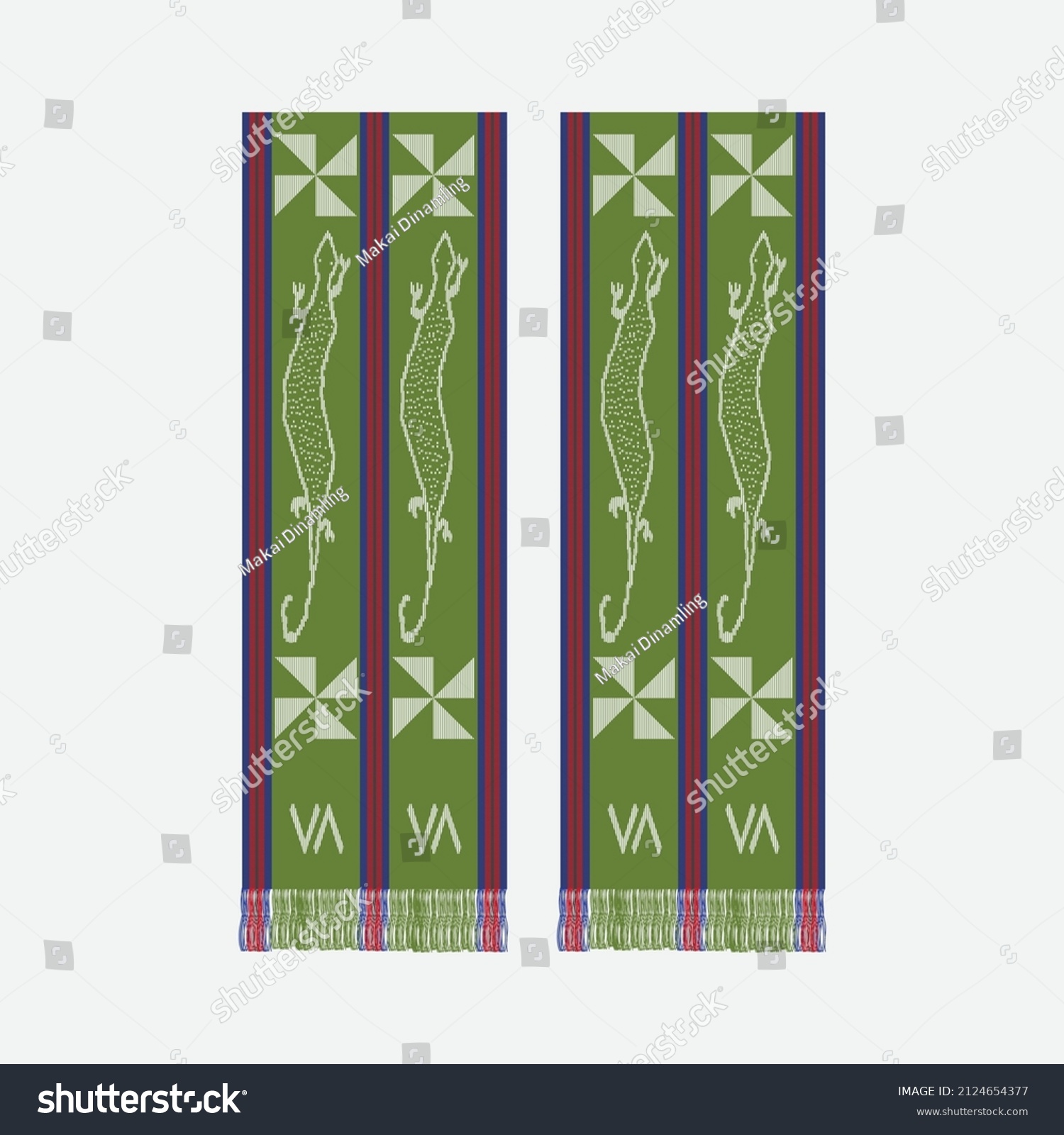 Traditional Philippine Textile Cloth Pattern Stock Vector (Royalty Free ...