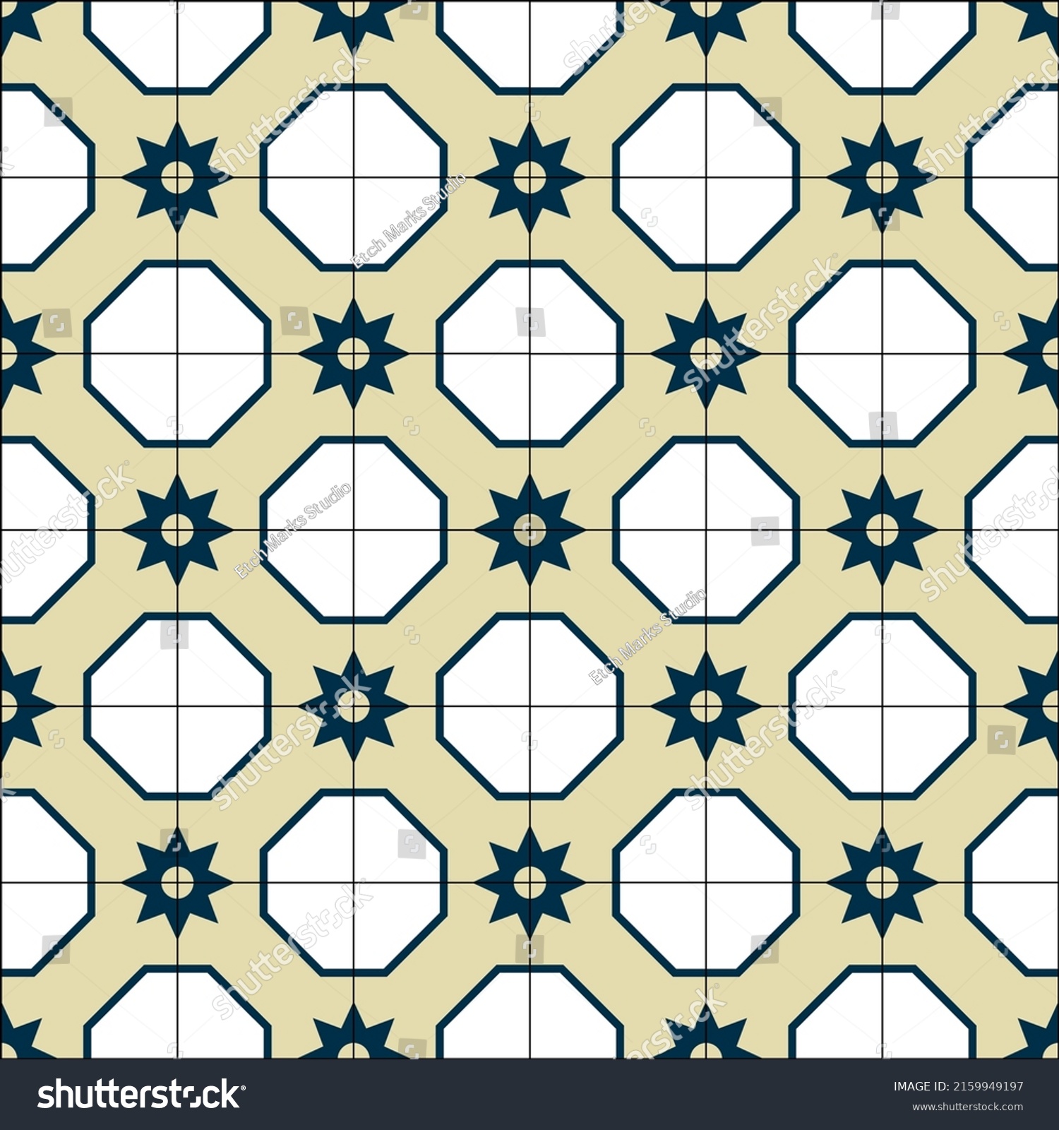 Traditional Tiles Pattern Isolated Vector Format Stock Vector (Royalty ...