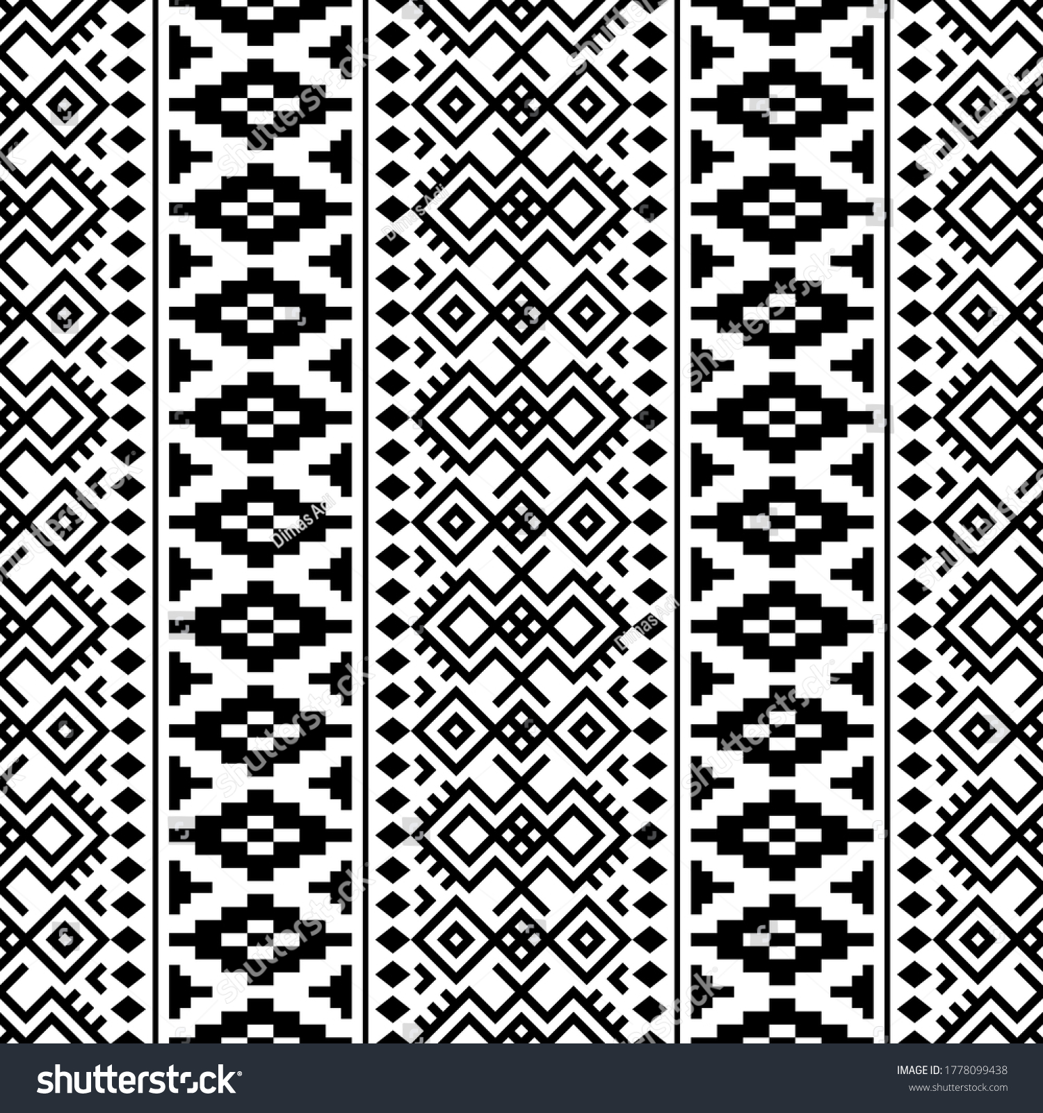Traditional Tribal Pattern Vertical Background Design Stock Vector ...