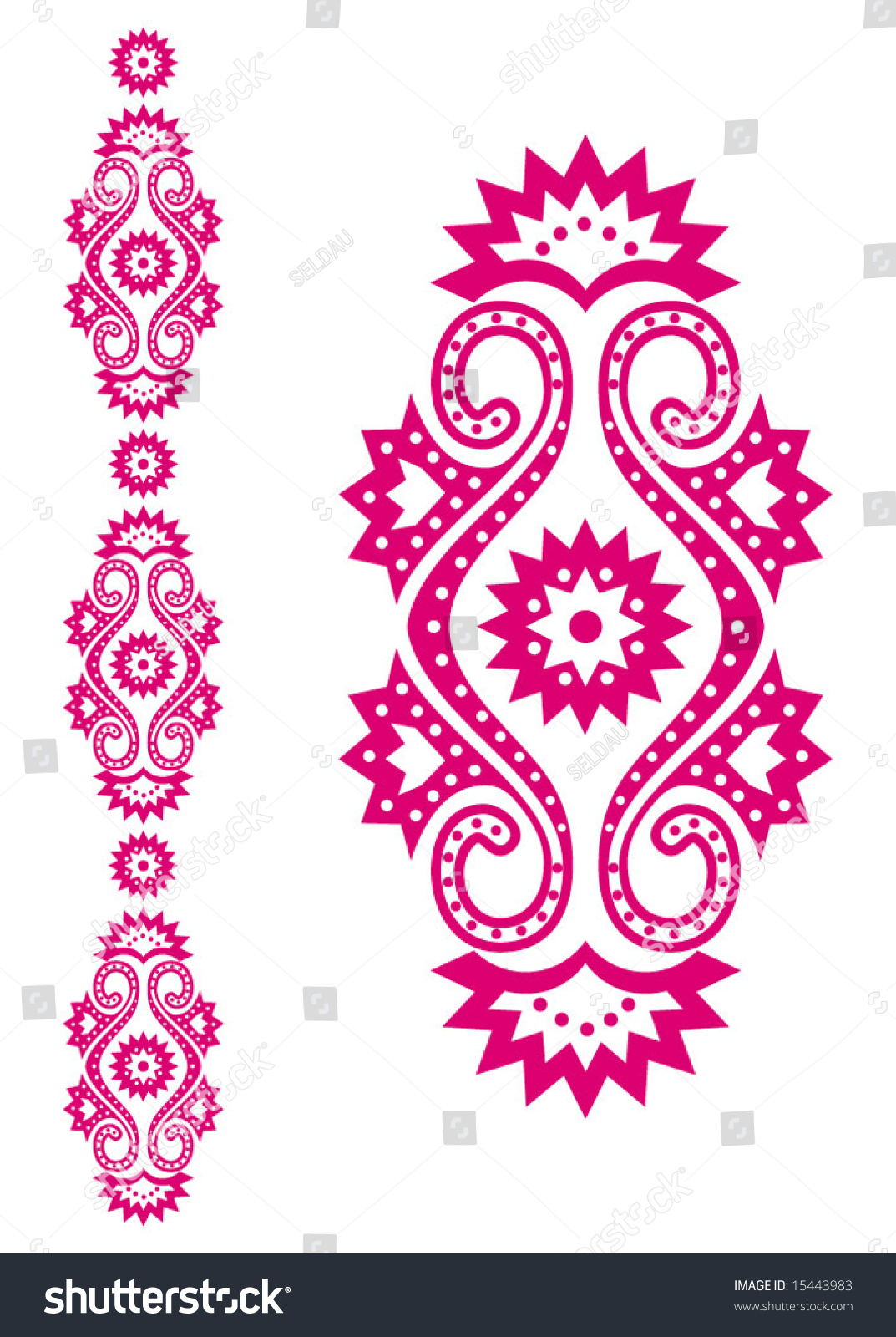 Traditional Turkish Border Stock Vector (Royalty Free) 15443983