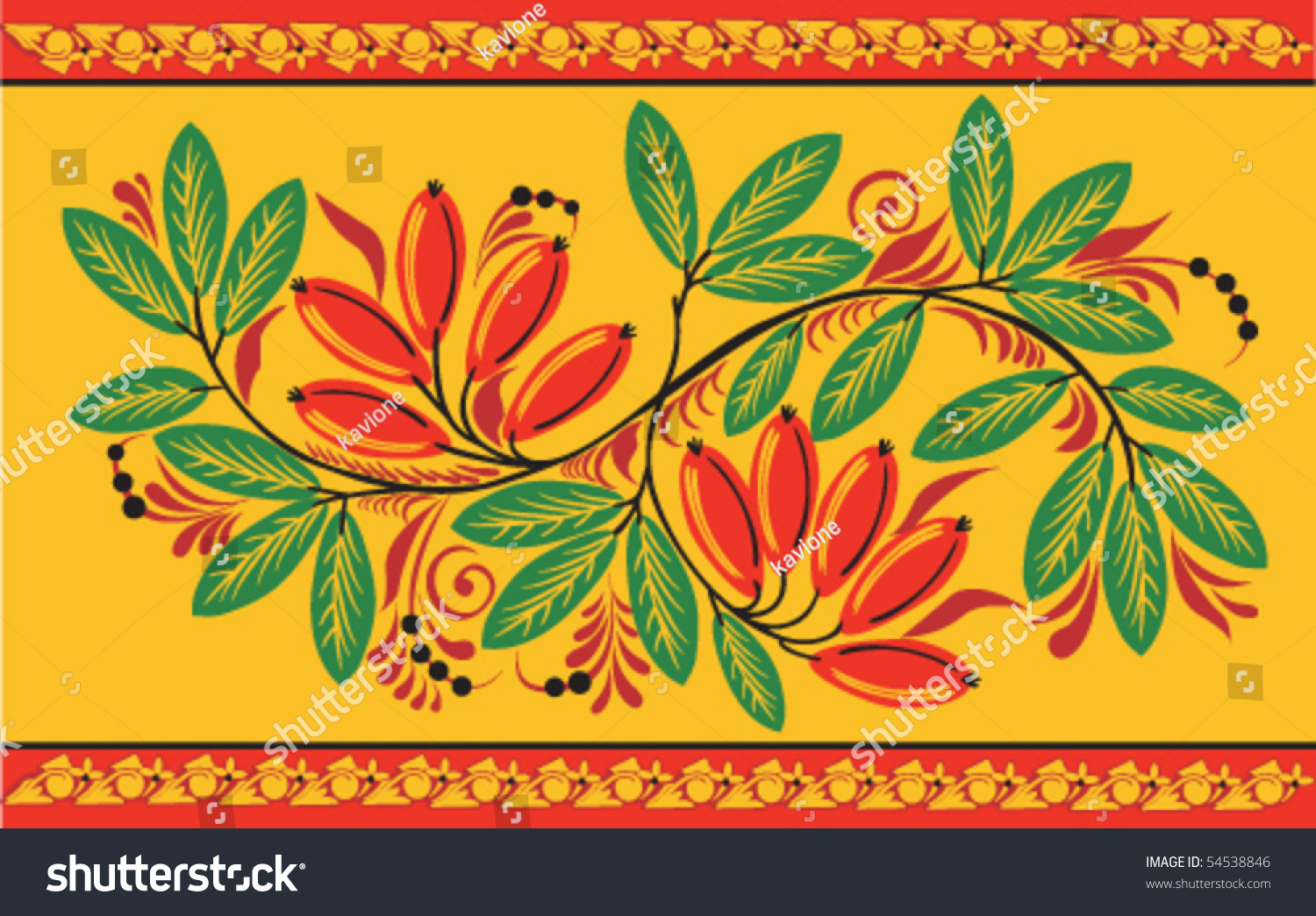 Traditional Vector Ornament Stock Vector (Royalty Free) 54538846 ...