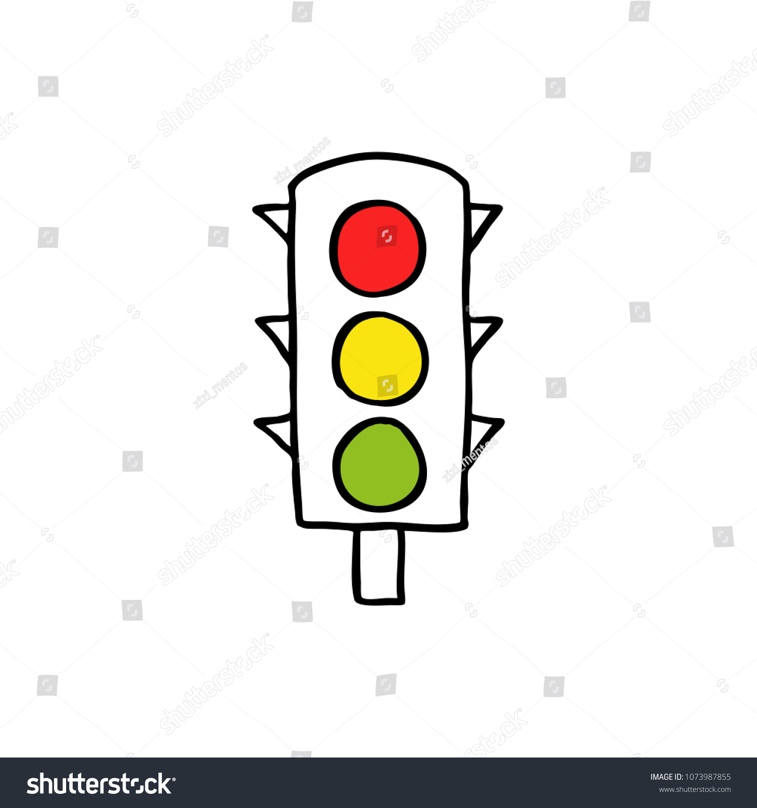2,844 Traffic light doodle Images, Stock Photos & Vectors | Shutterstock