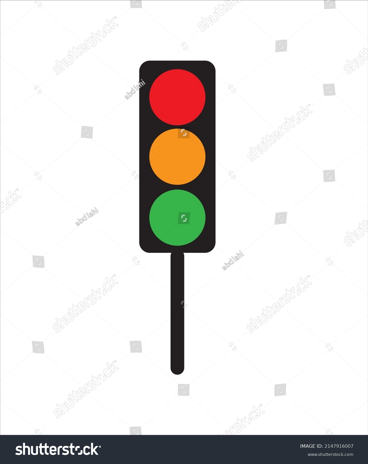 Traffic Light Illustratin Vector Symbol Stock Vector (Royalty Free ...