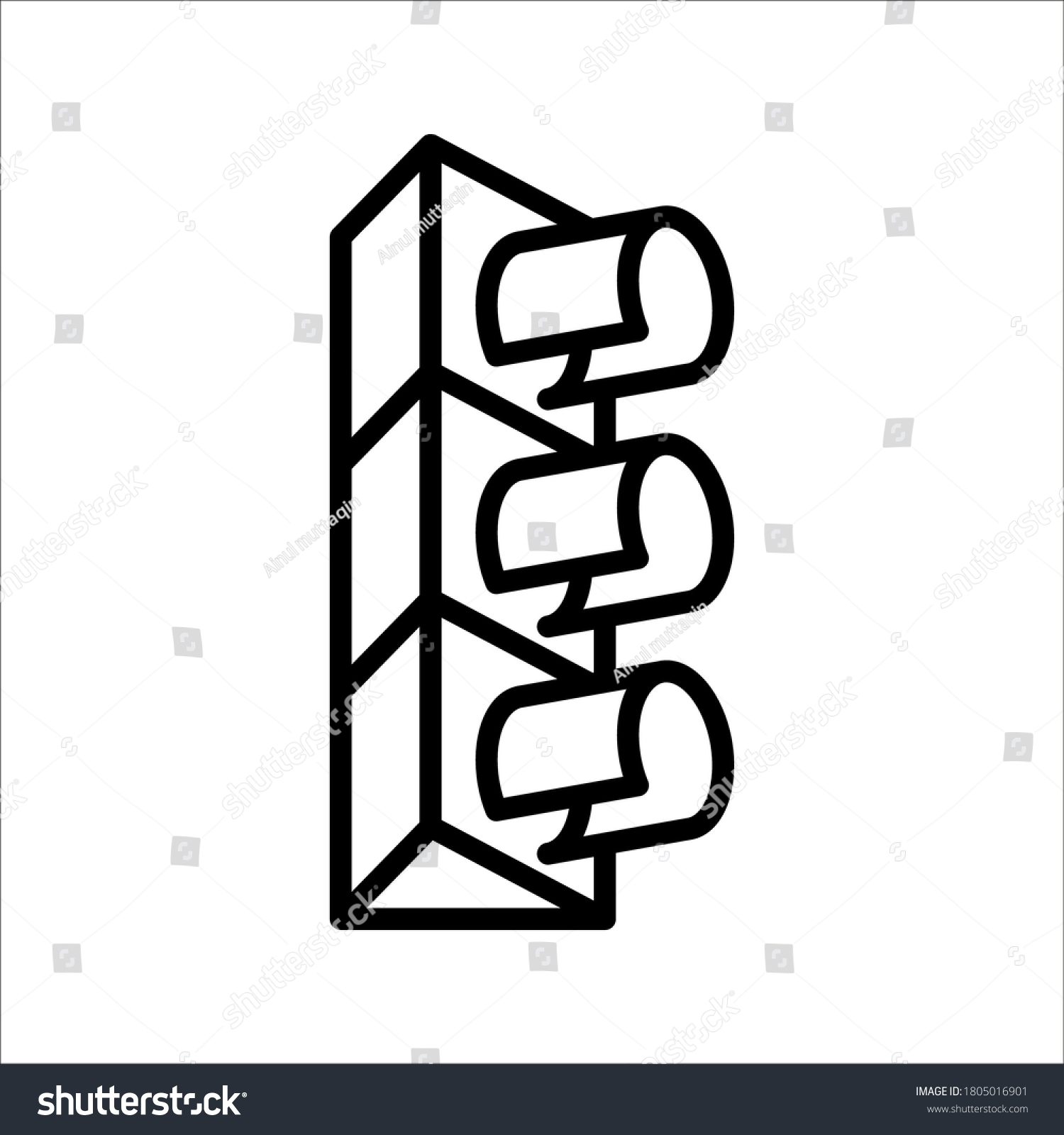 Traffic Light Vector Editable Highway Icon Stock Vector (Royalty Free ...