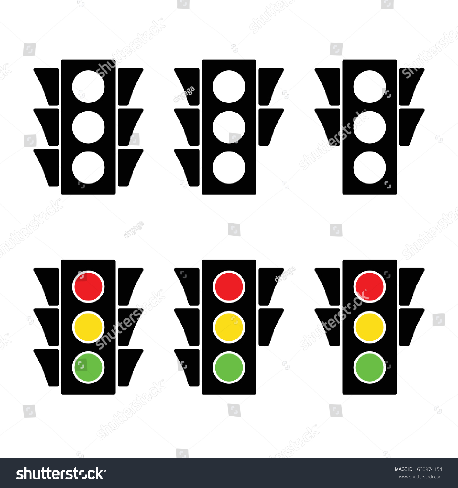2,408 Traffic Light Icons – Traffic light symbols and icons in Style ...