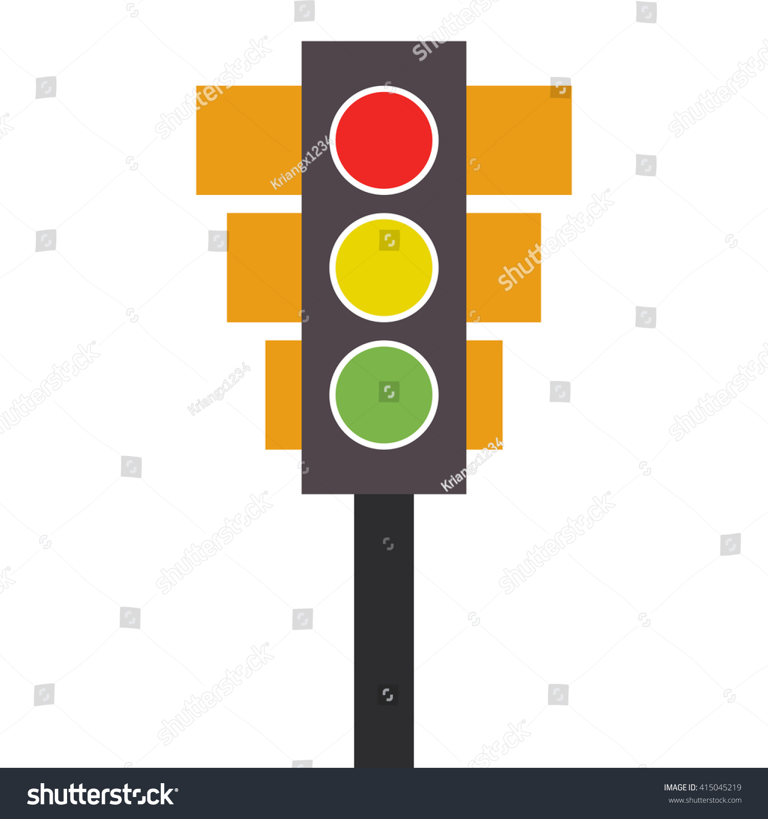 Traffic Signals Vector: เวกเตอร์สต็อก (ปลอดค่าลิขสิทธิ์) 415045219 ...