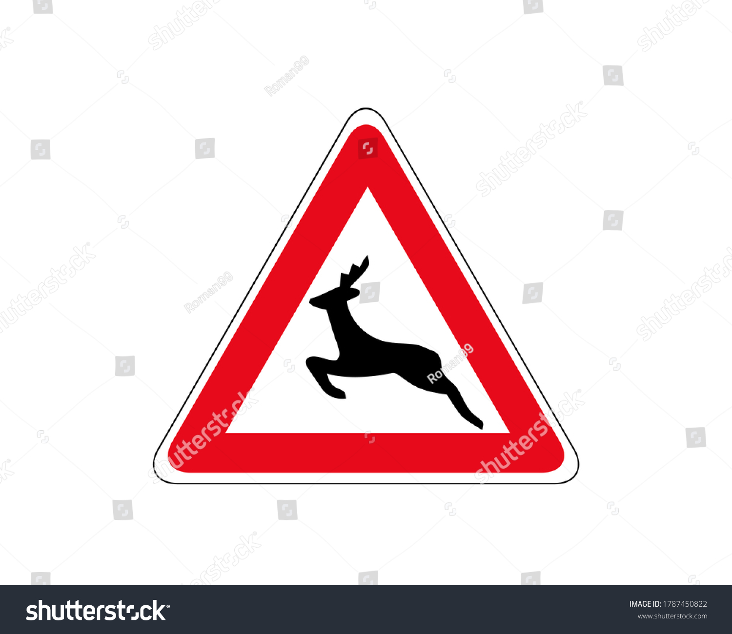 Traffic Signs Deer Crossing Beware Deer Stock Vector (Royalty Free ... Traffic Signs Deer Crossing Beware Deer Stock Vector (Royalty Free ...