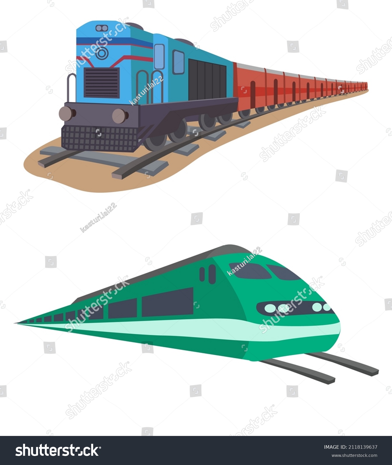 Train Metro Vector Clipart Design Stock Vector (Royalty Free) 2118139637