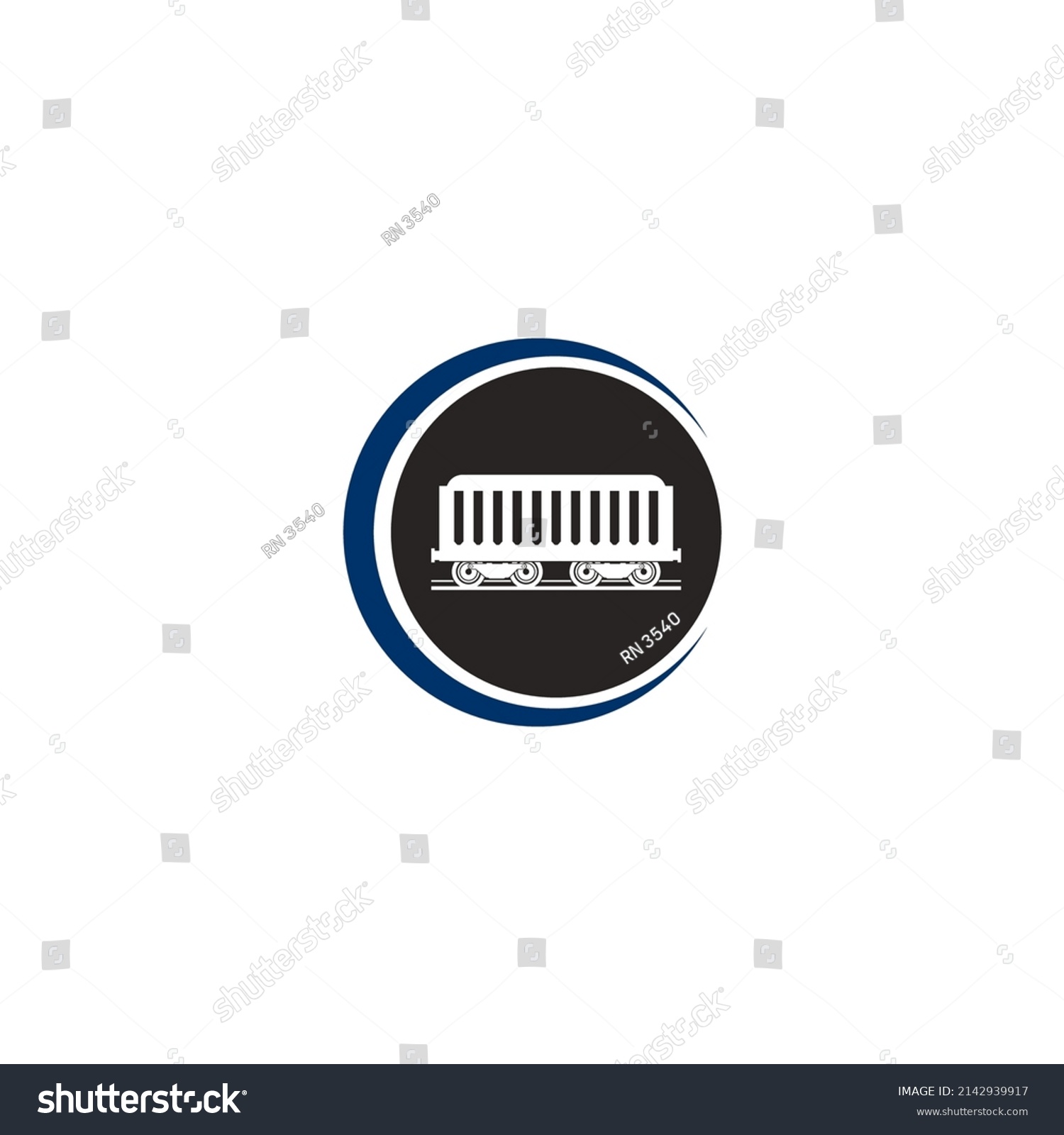 Train Car Logovector Illustration Design Template Stock Vector (Royalty ...
