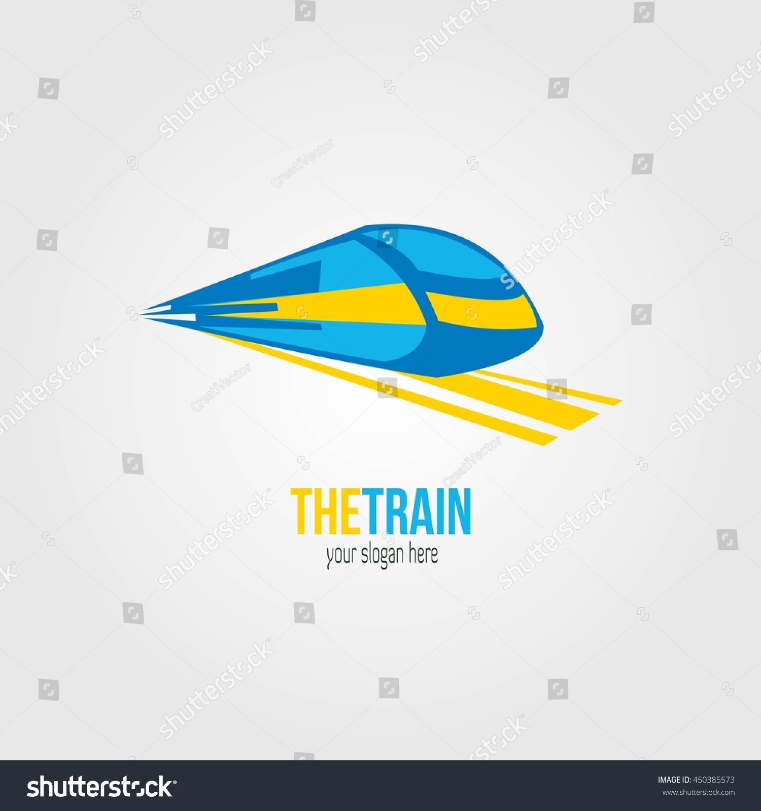 Train Logo Design Template Vector Illustration Stock Vector (Royalty ...