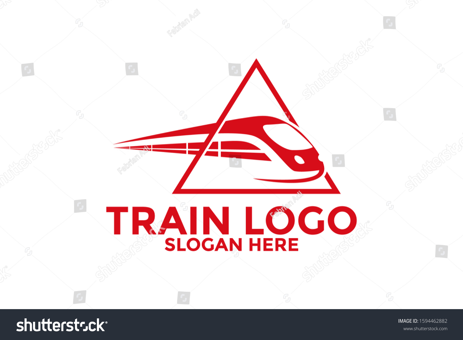 Train Logo Icon Train Logo Design Stock Vector (Royalty Free ...
