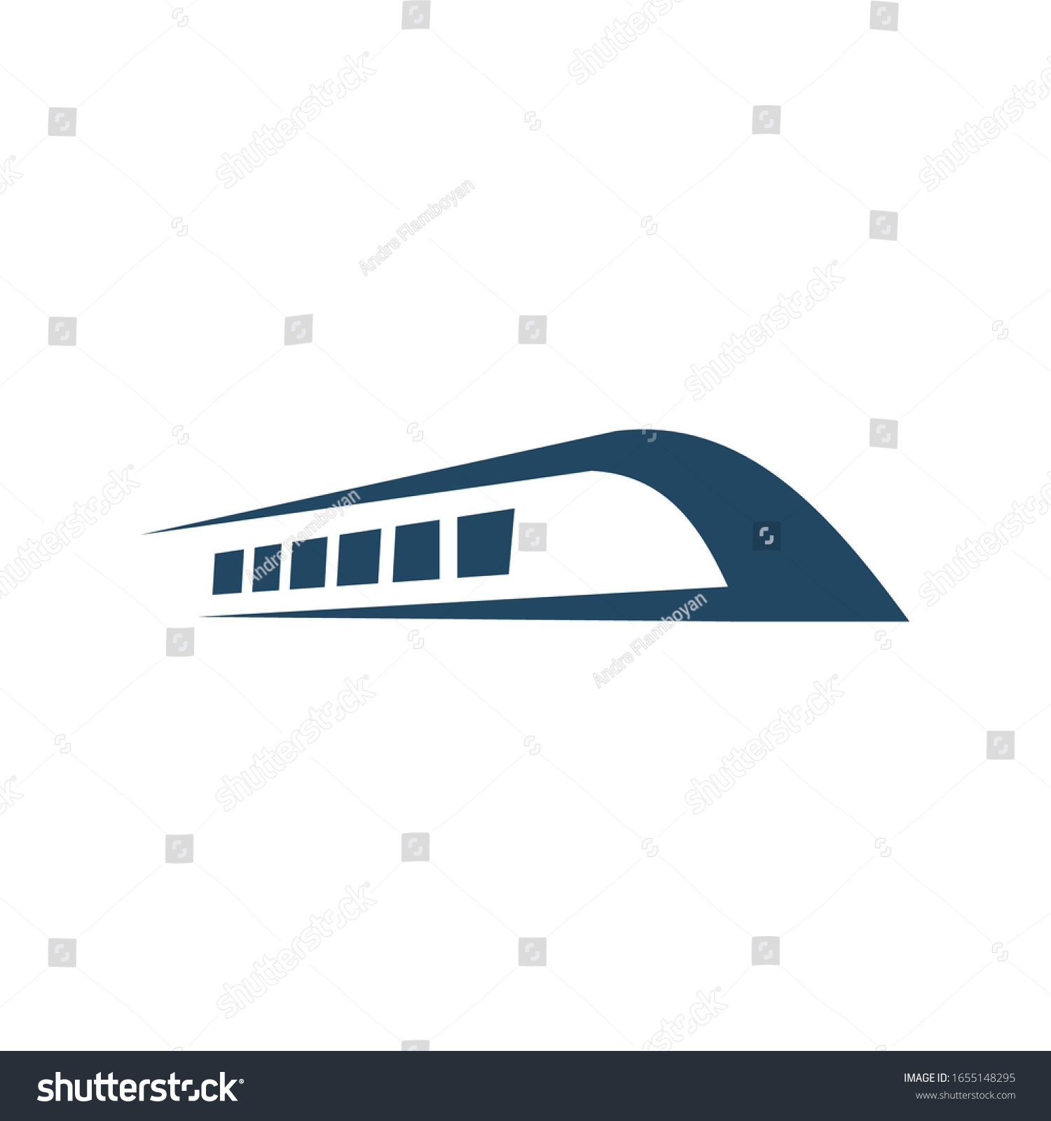 Train Station Logo Template Vector Illustration Stock Vector (Royalty ...