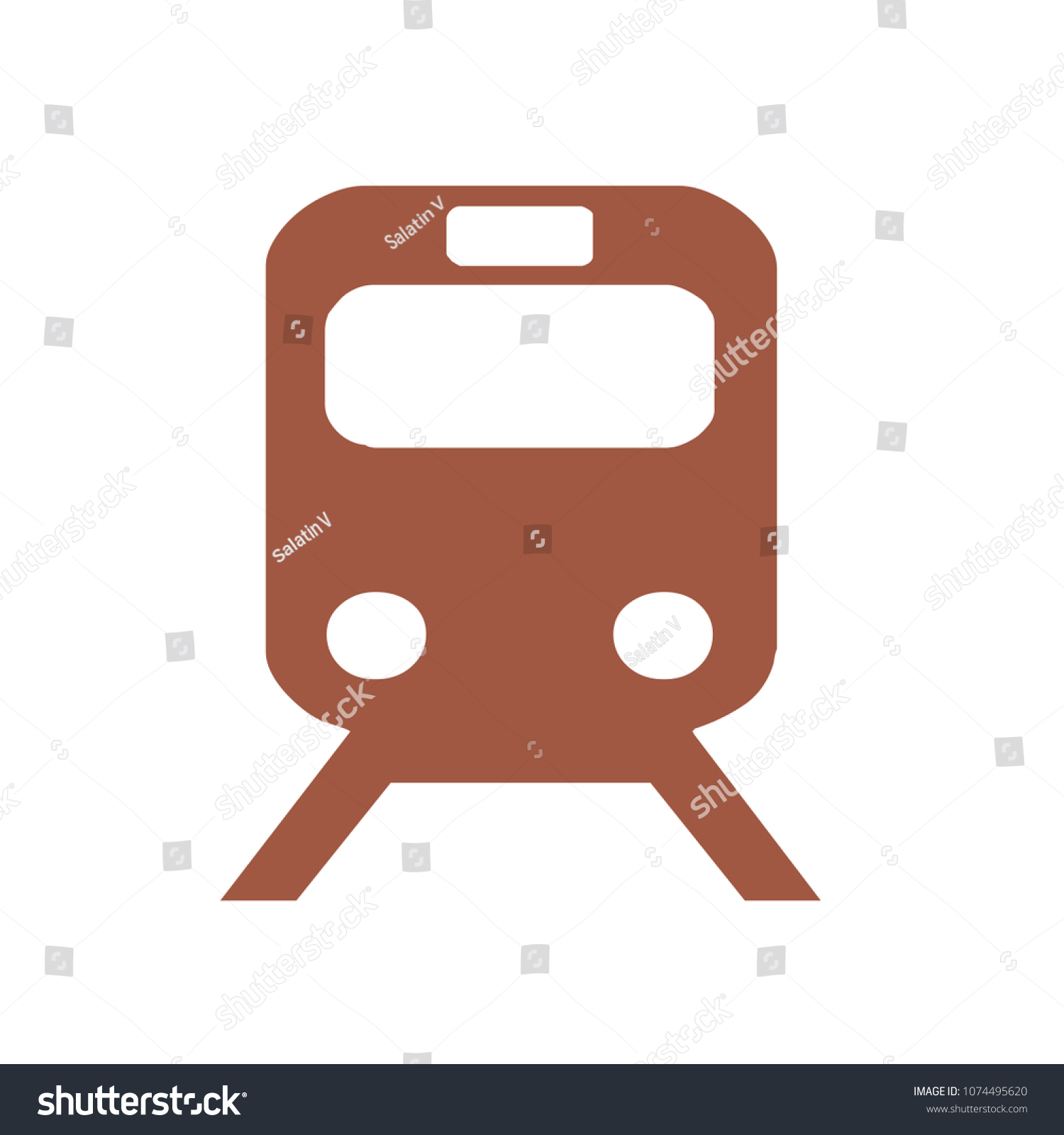 Train Symbols Icon Stock Vector (Royalty Free) 1074495620