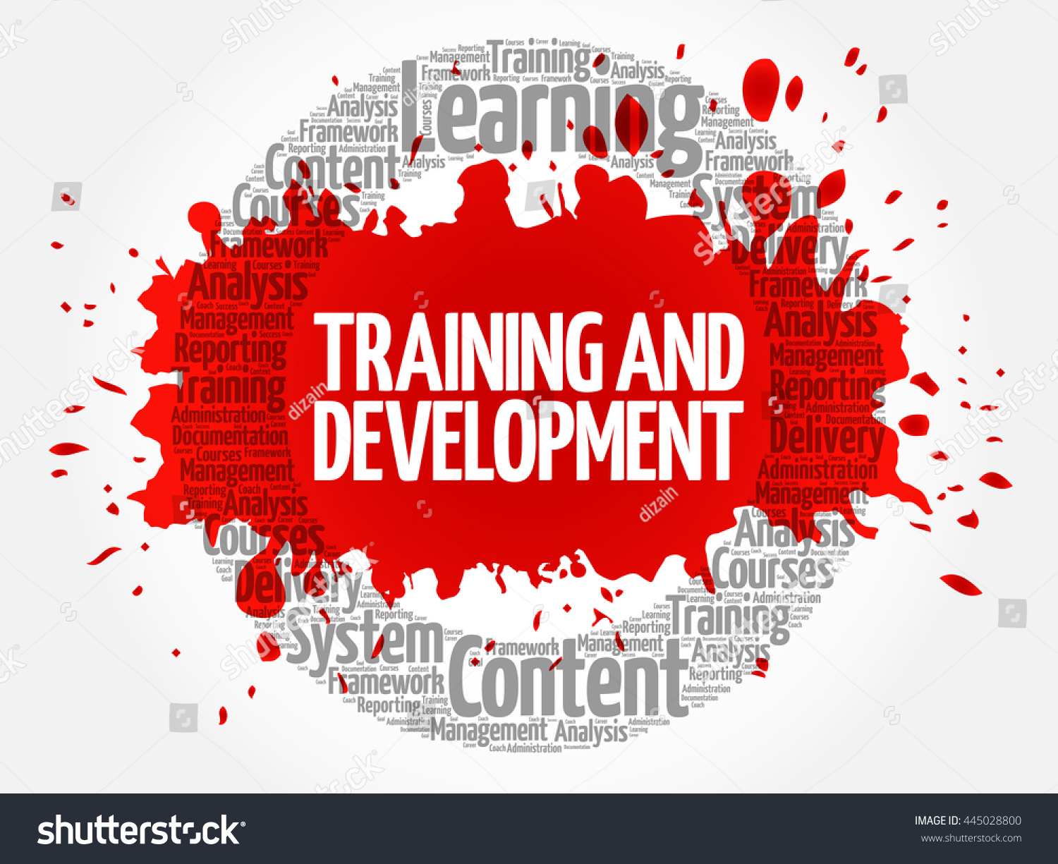 Training Development Circle Word Cloud Business Stock Vector (Royalty ...