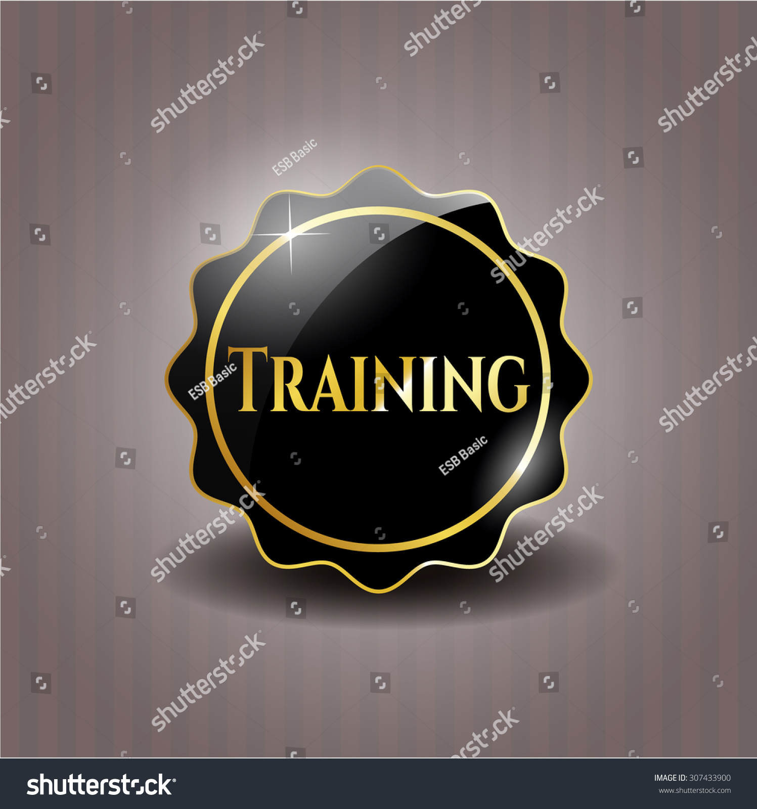 Training Black Emblem Stock Vector (Royalty Free) 307433900 | Shutterstock