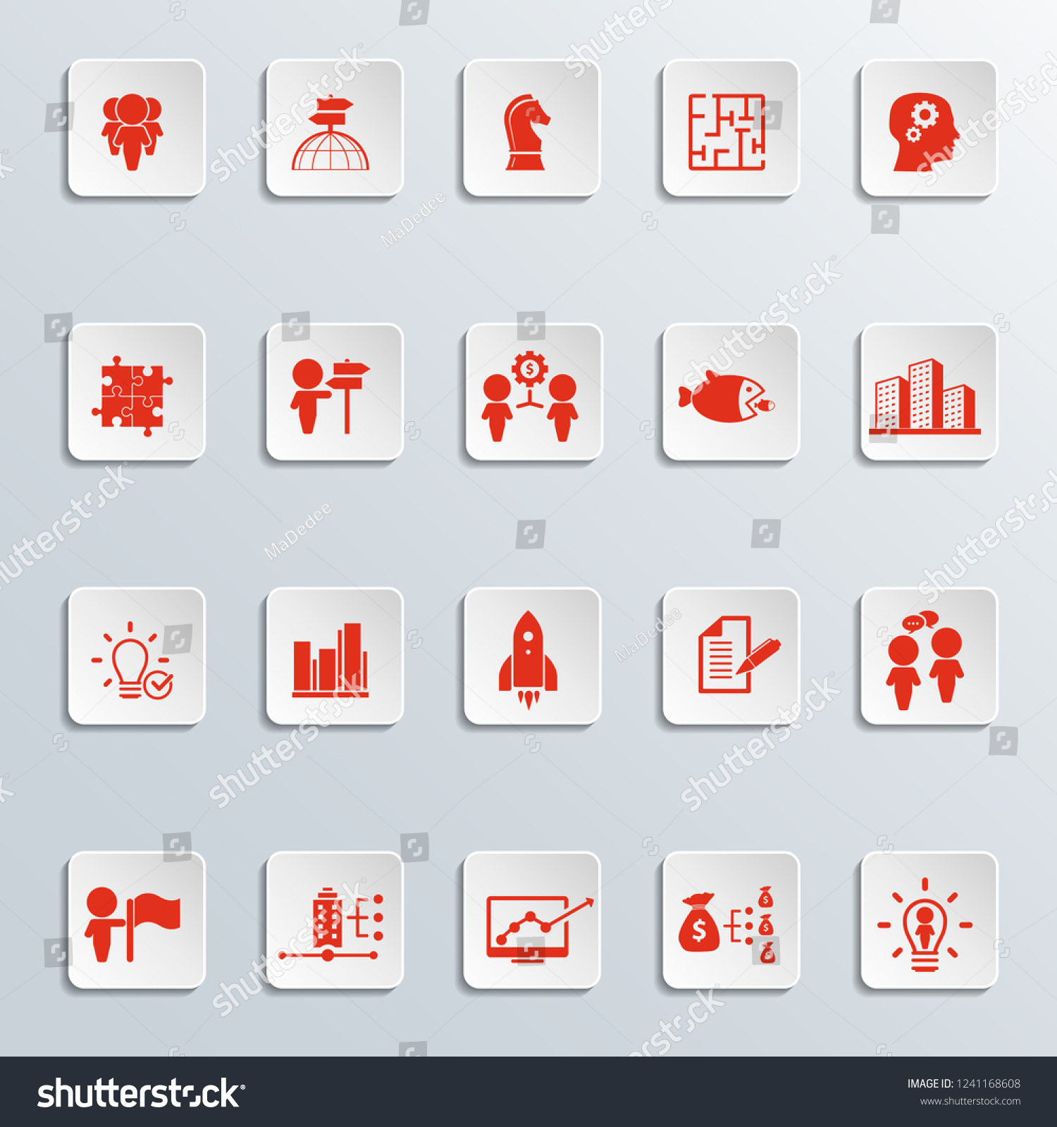 Training Business Training Icon Set Vector Stock Vector (Royalty Free ...