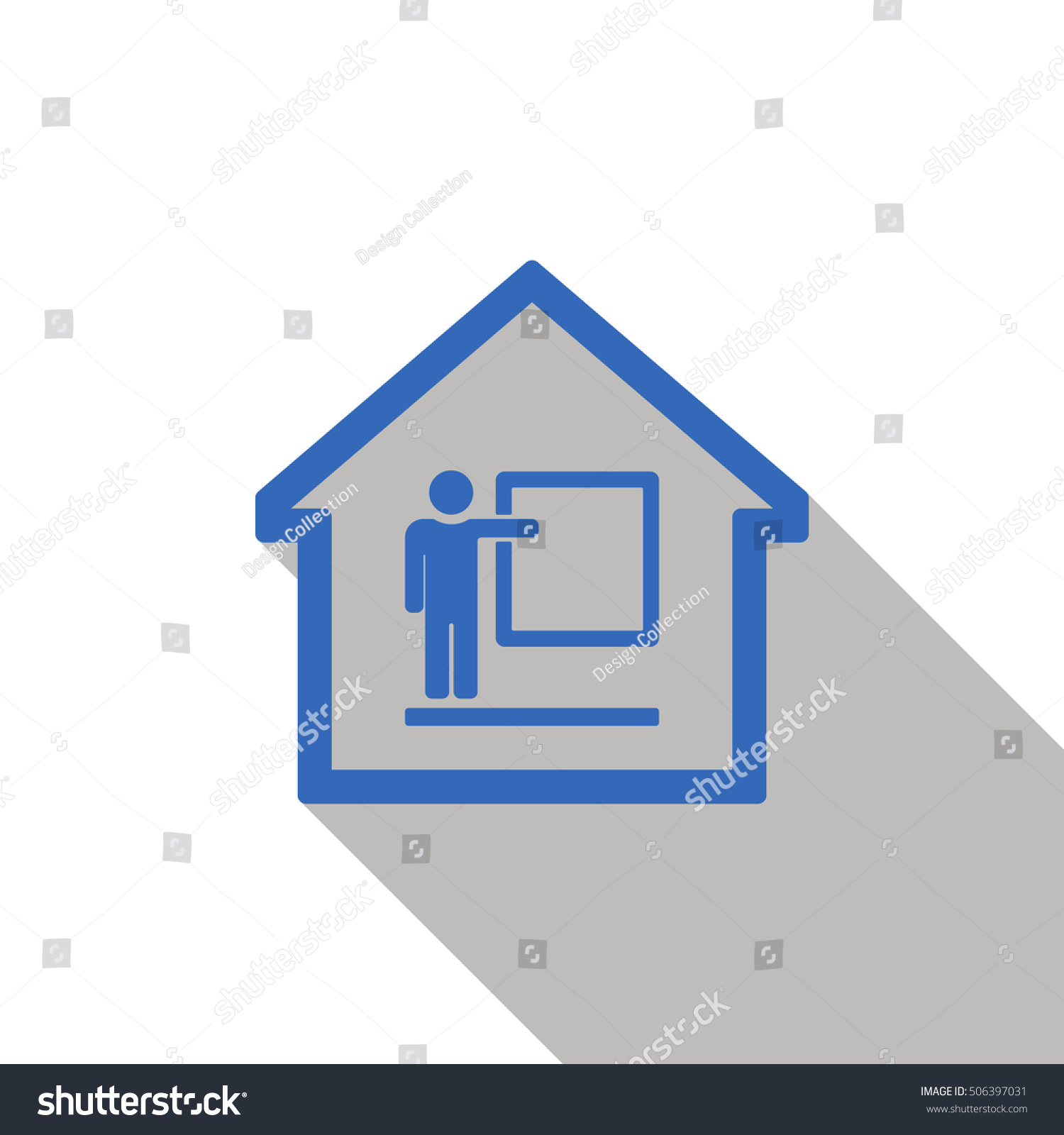Training Icon Flat Design Stock Vector (Royalty Free) 506397031 ...
