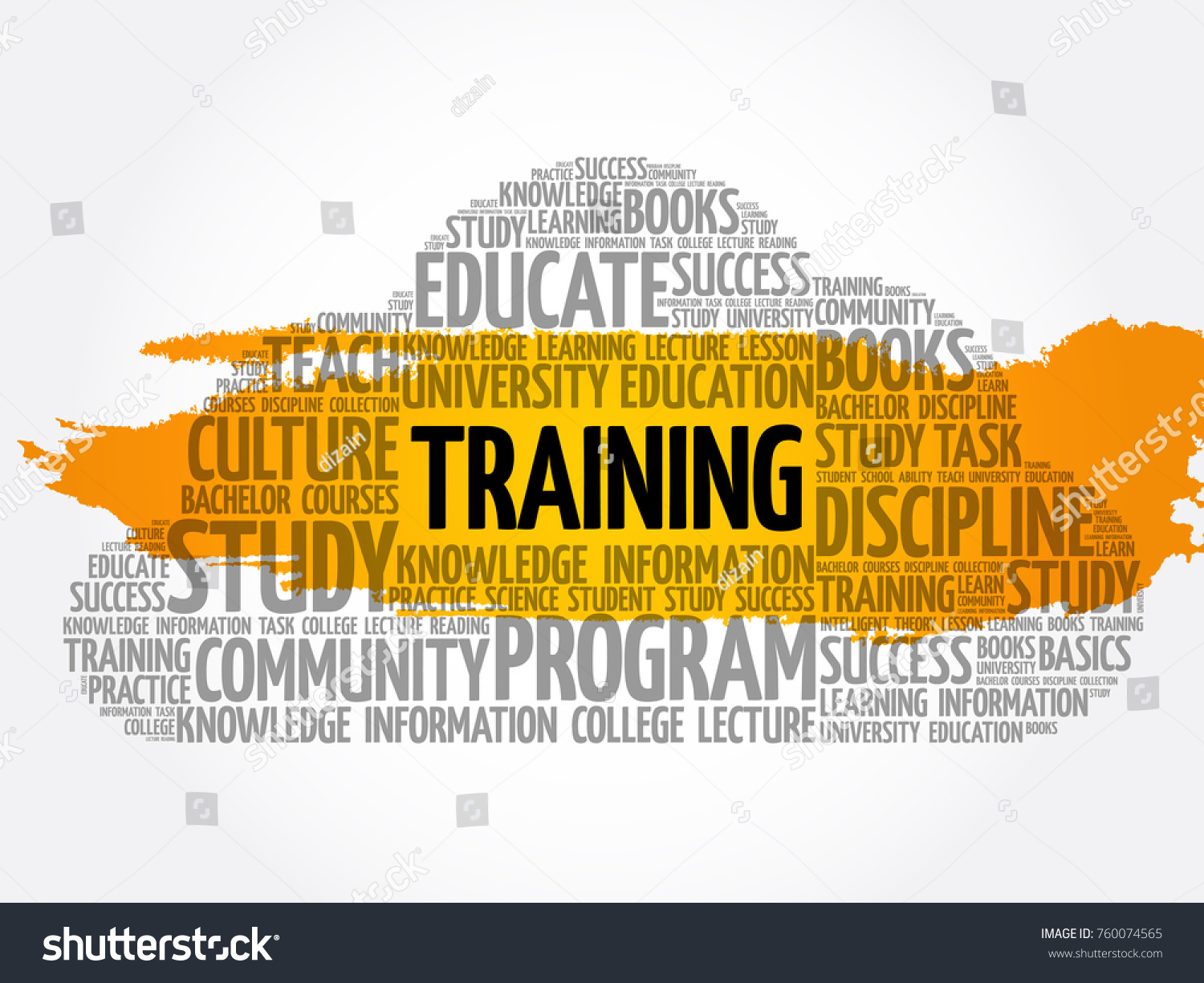 Training Word Cloud Collage Education Concept Stock Vector (Royalty ...