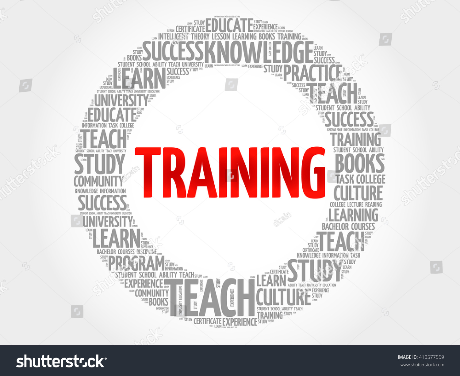 Training Word Cloud Education Concept Stock Vector (Royalty Free ...