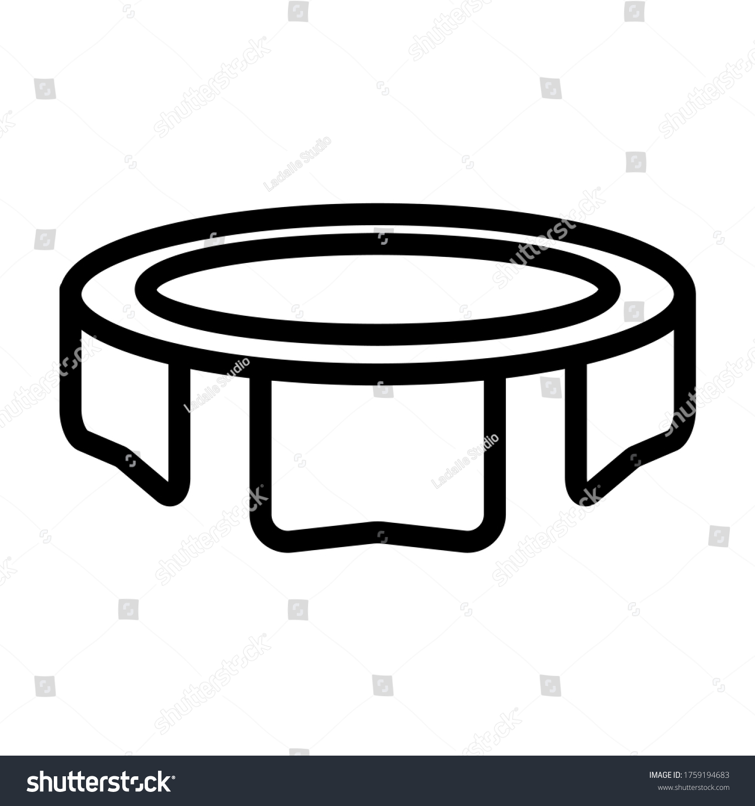 Trampoline Workout Symbol Icon Vector Stock Vector (Royalty Free ...