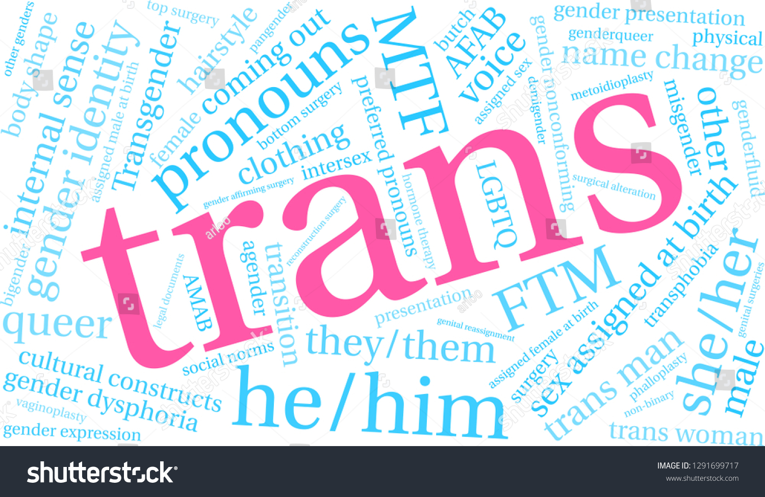 Trans Word Cloud On White Background Stock Vector (Royalty Free ...