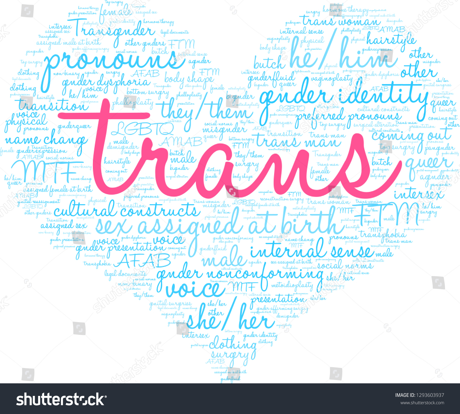 Trans Word Cloud On White Background Stock Vector (Royalty Free ...
