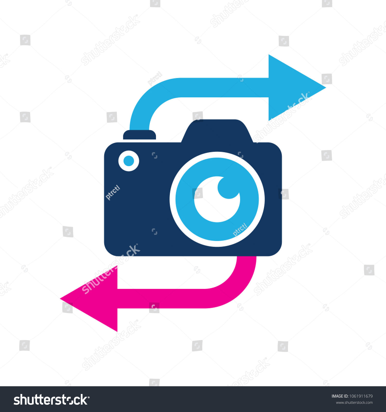 Transfer Camera Logo Icon Design Stock Vector (Royalty Free) 1061911679 ...