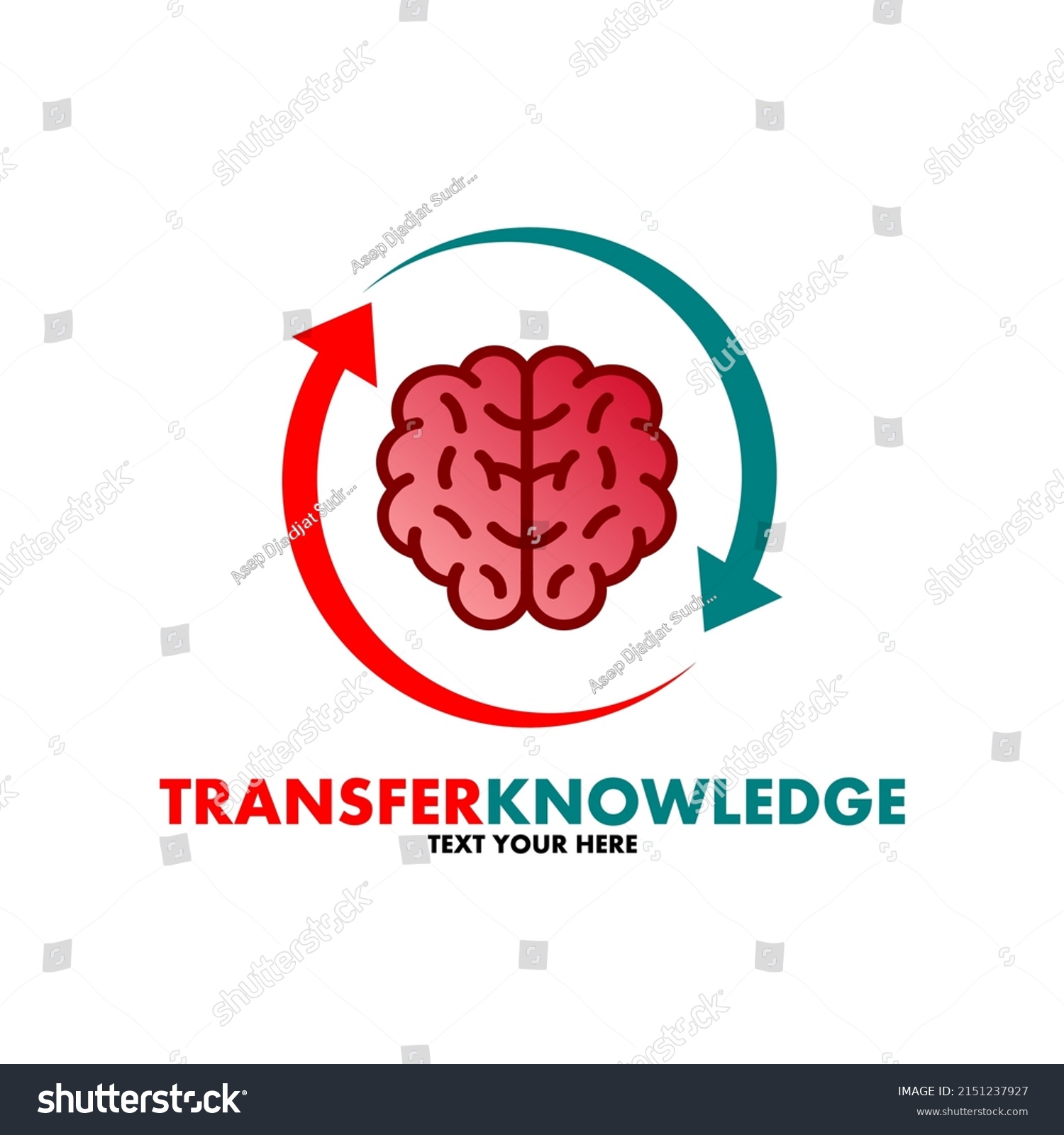 Transfer Knowledge Logo Template Illustration Stock Vector (Royalty ...