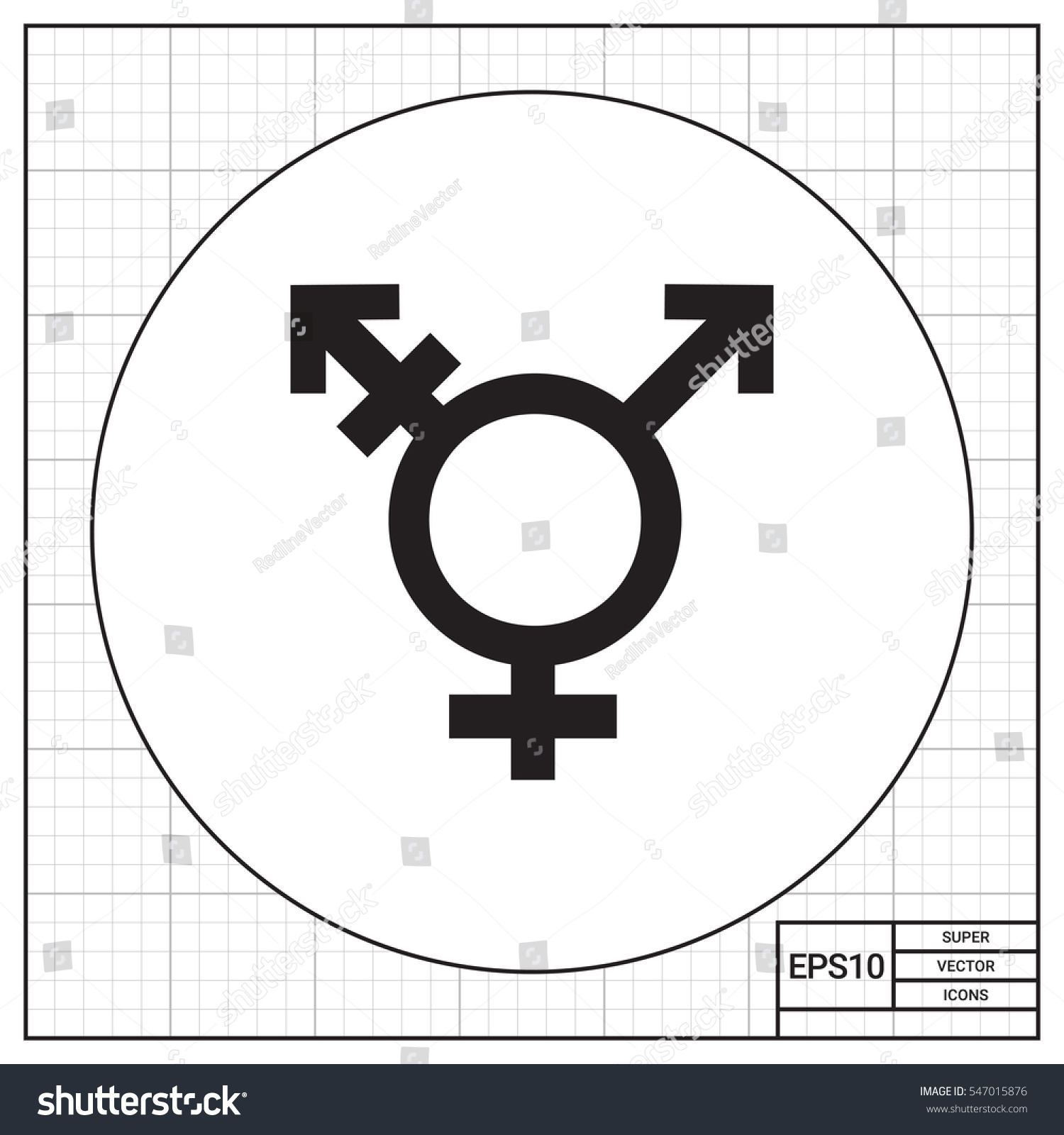 Transgender Symbol Icon Stock Vector (Royalty Free) 547015876