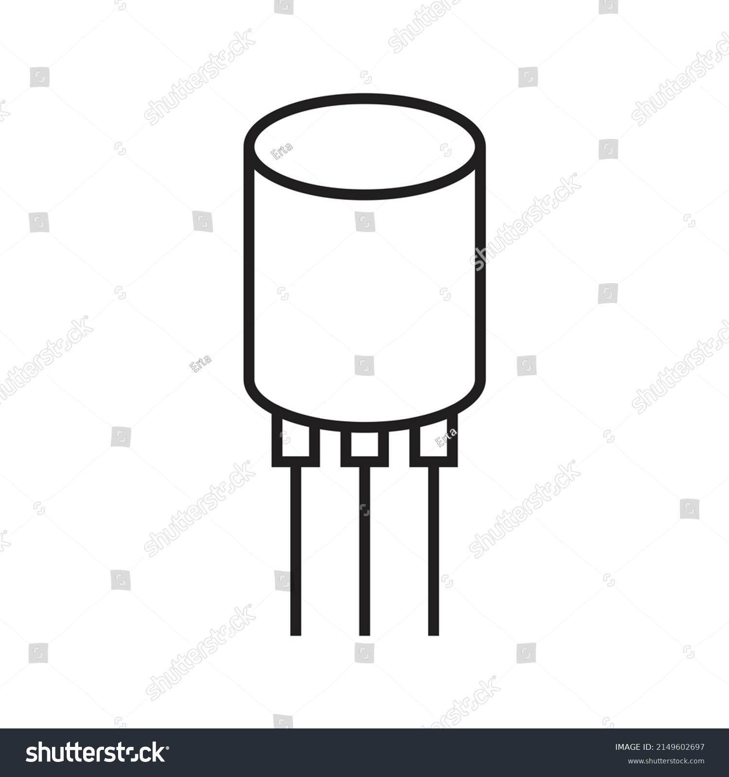 Transistor Icon Design Vector Illustration Stock Vector (Royalty Free ...