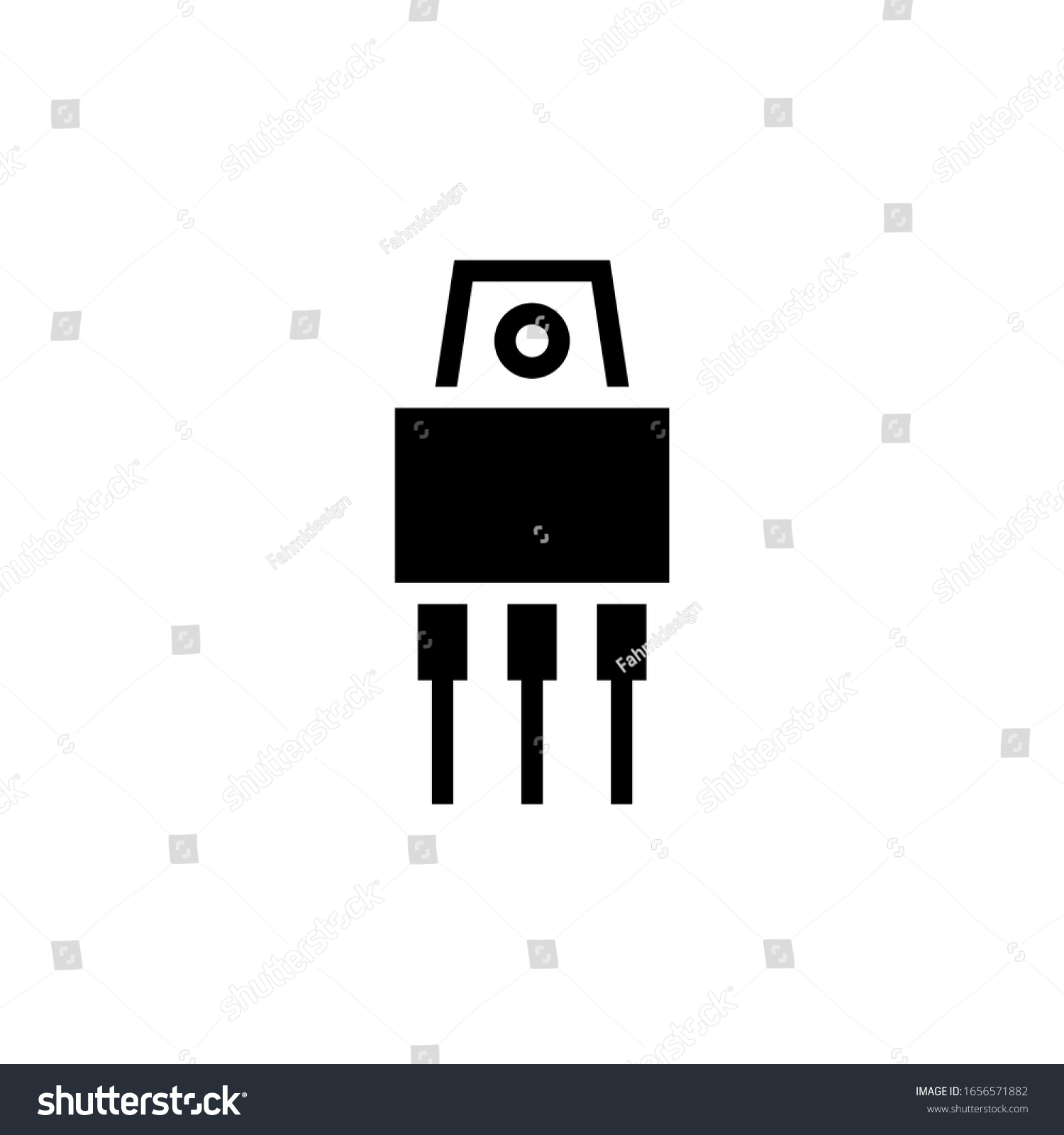 Transistor Icon Vector Black Solid Flat Stock Vector (Royalty Free) 1656571882 | Shutterstock