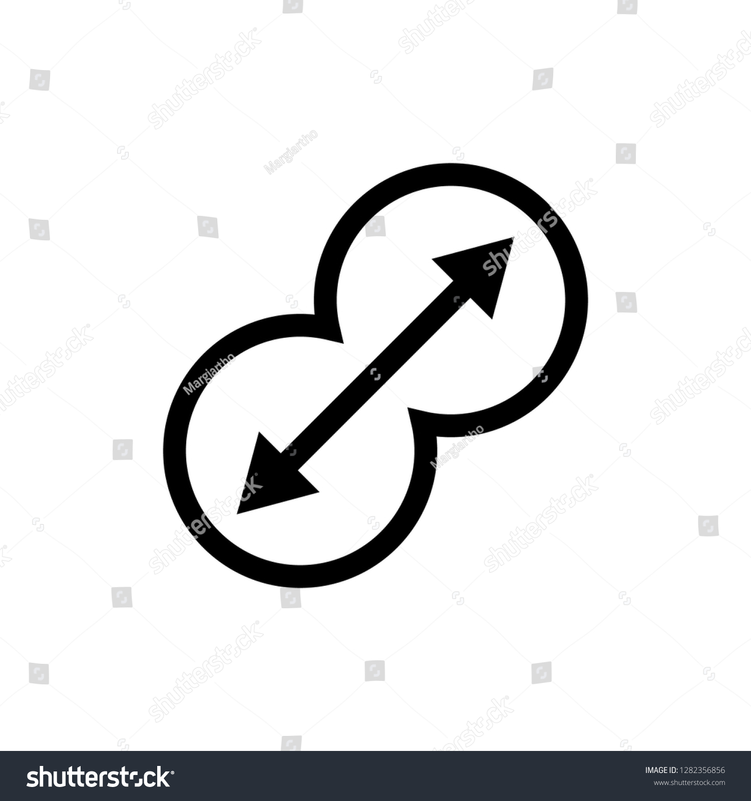 Transition Both Direction Outline Icon Vector Stock Vector (Royalty ...